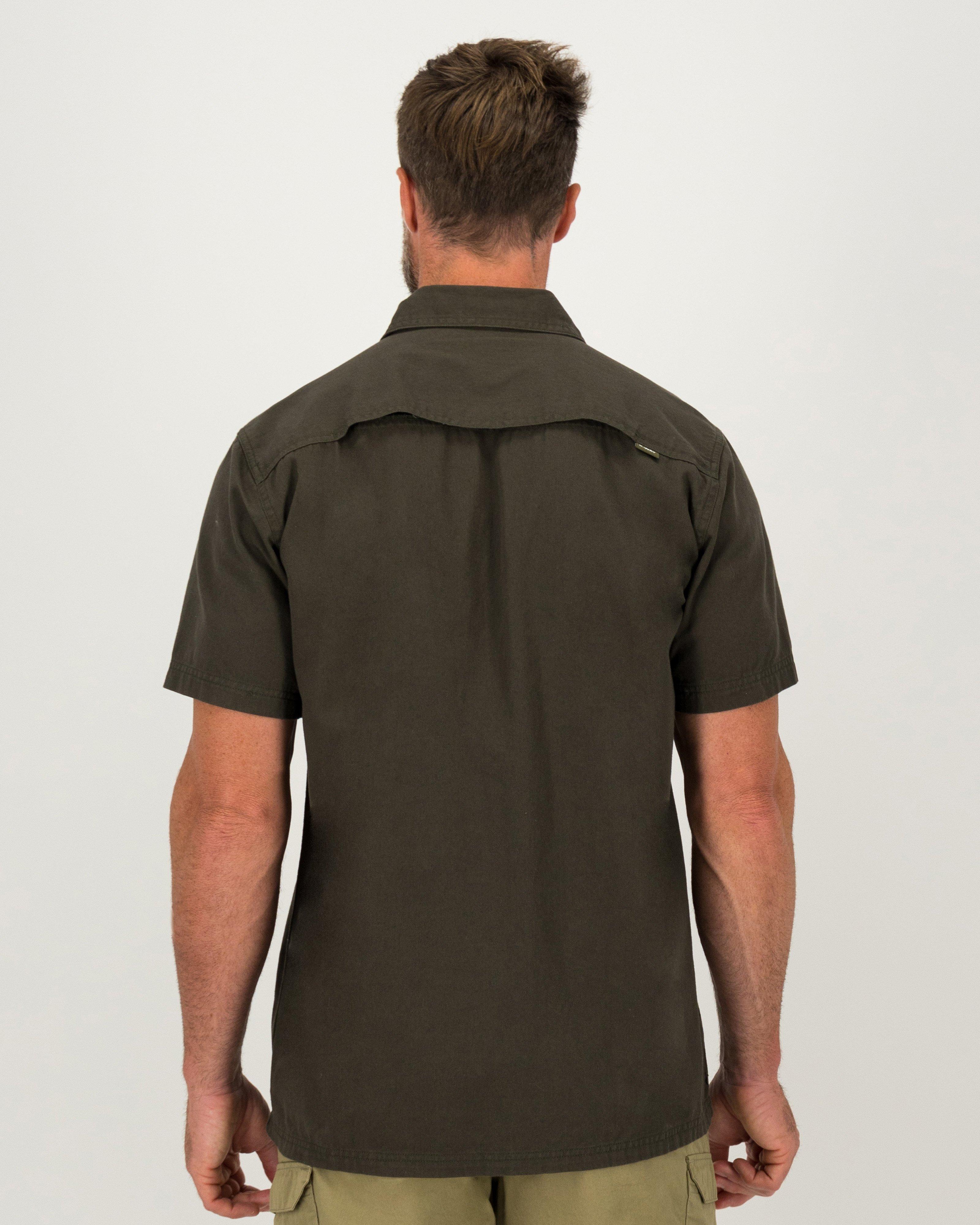 K-Way Men’s Elements Safari Heavyweight Short Sleeve Shirt