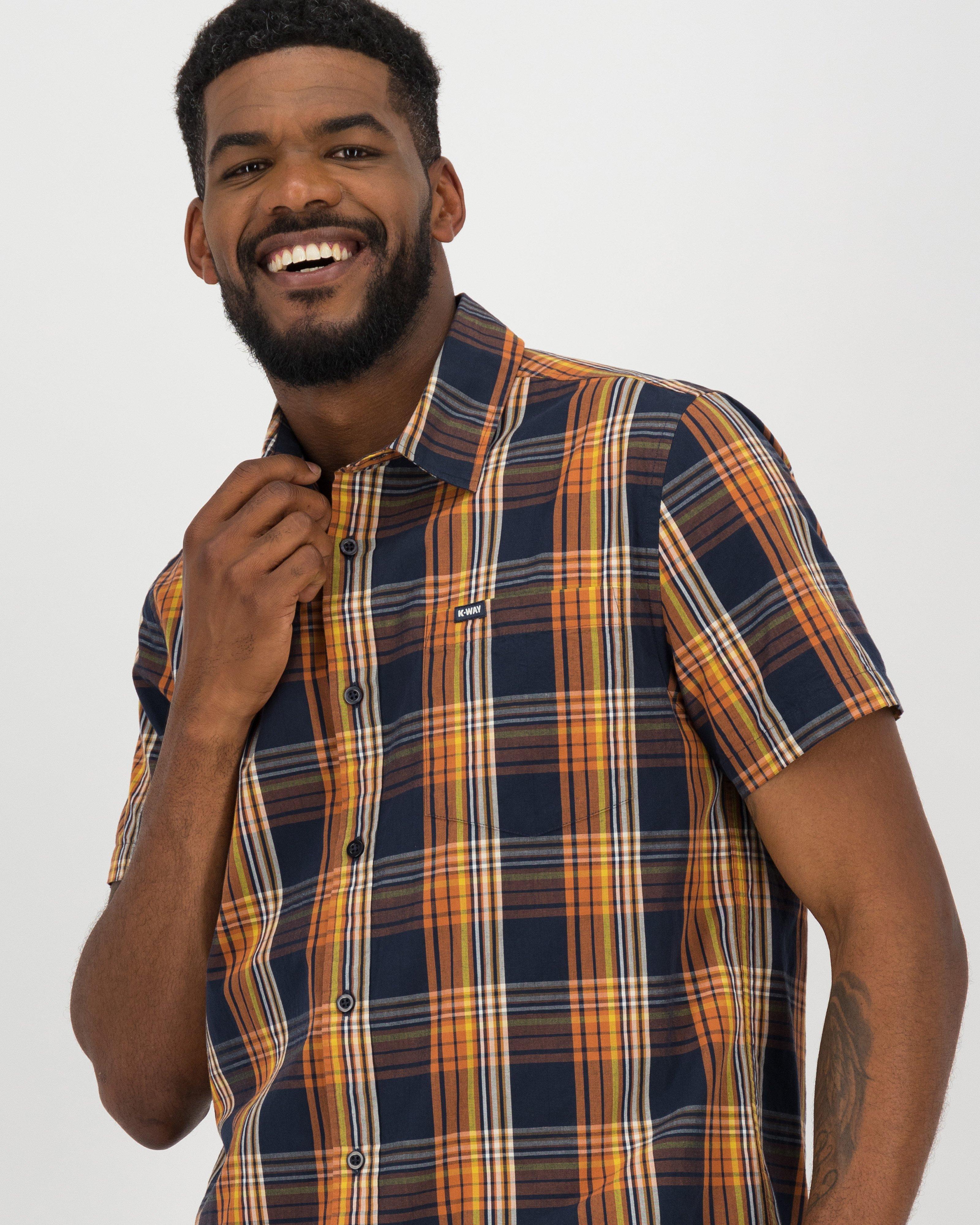 K-Way Elements Men’s Check Short Sleeve Shirt