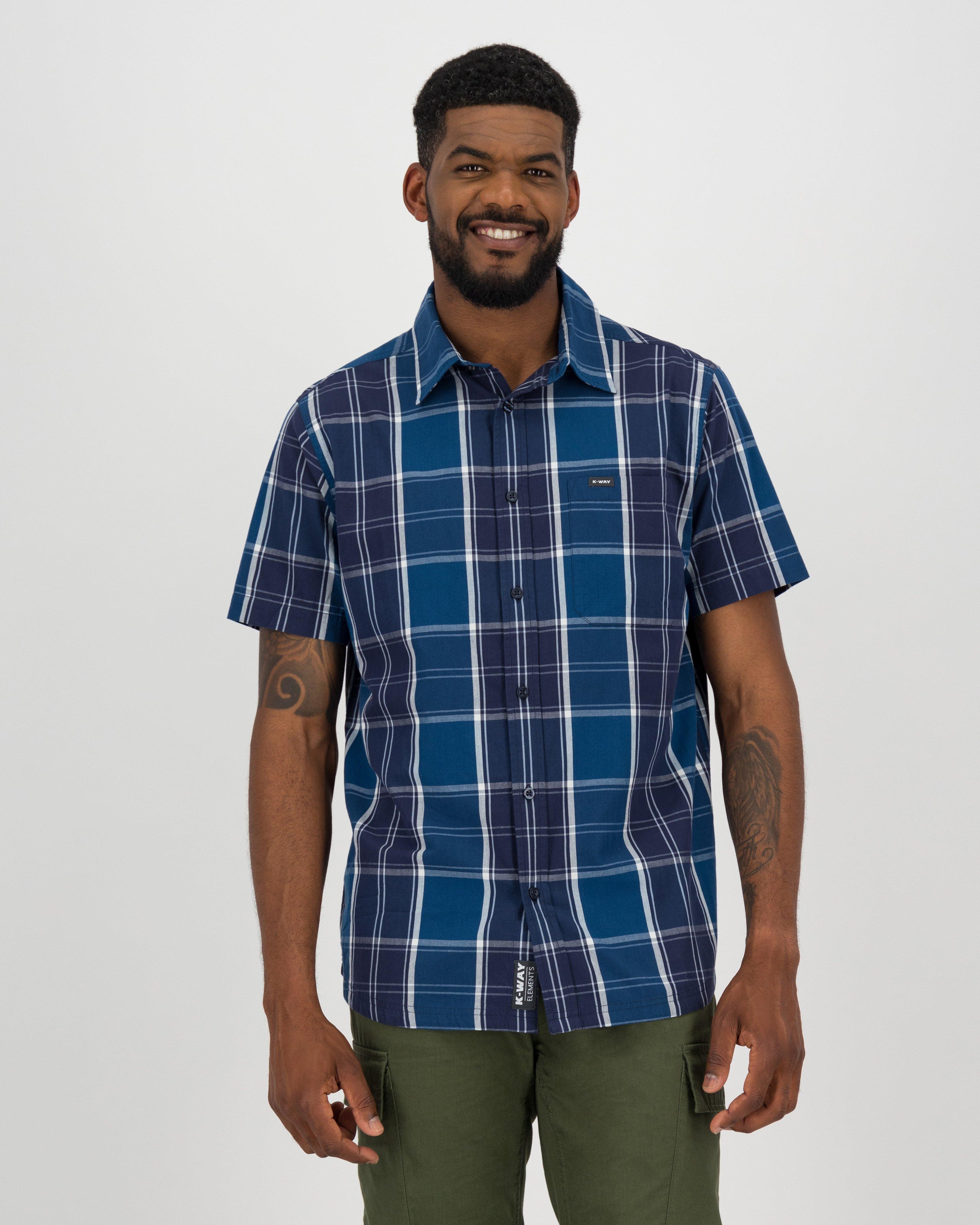 K-Way Elements Men’s Check Short Sleeve Shirt