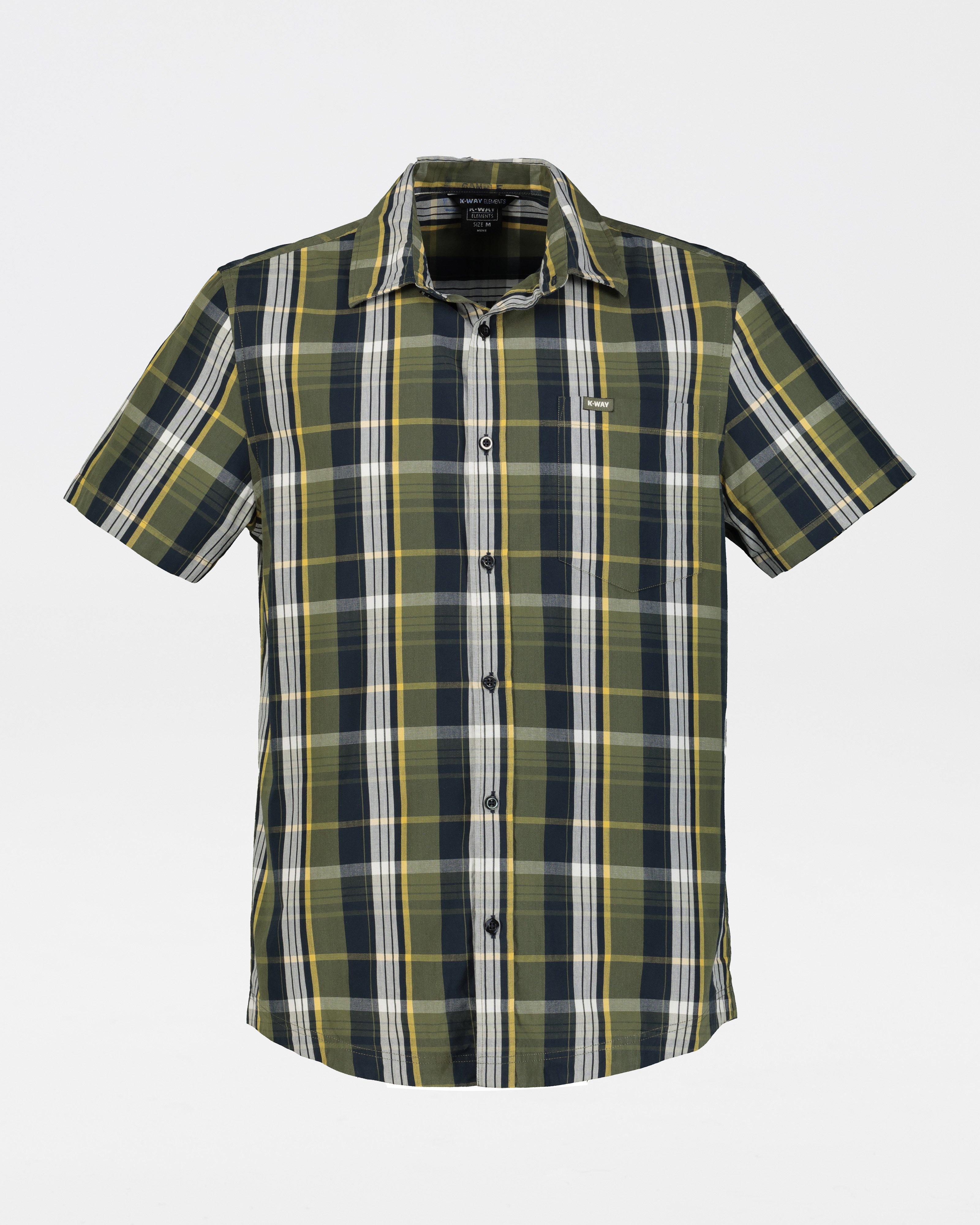 K-Way Elements Men’s Check Short Sleeve Shirt | Last Chance