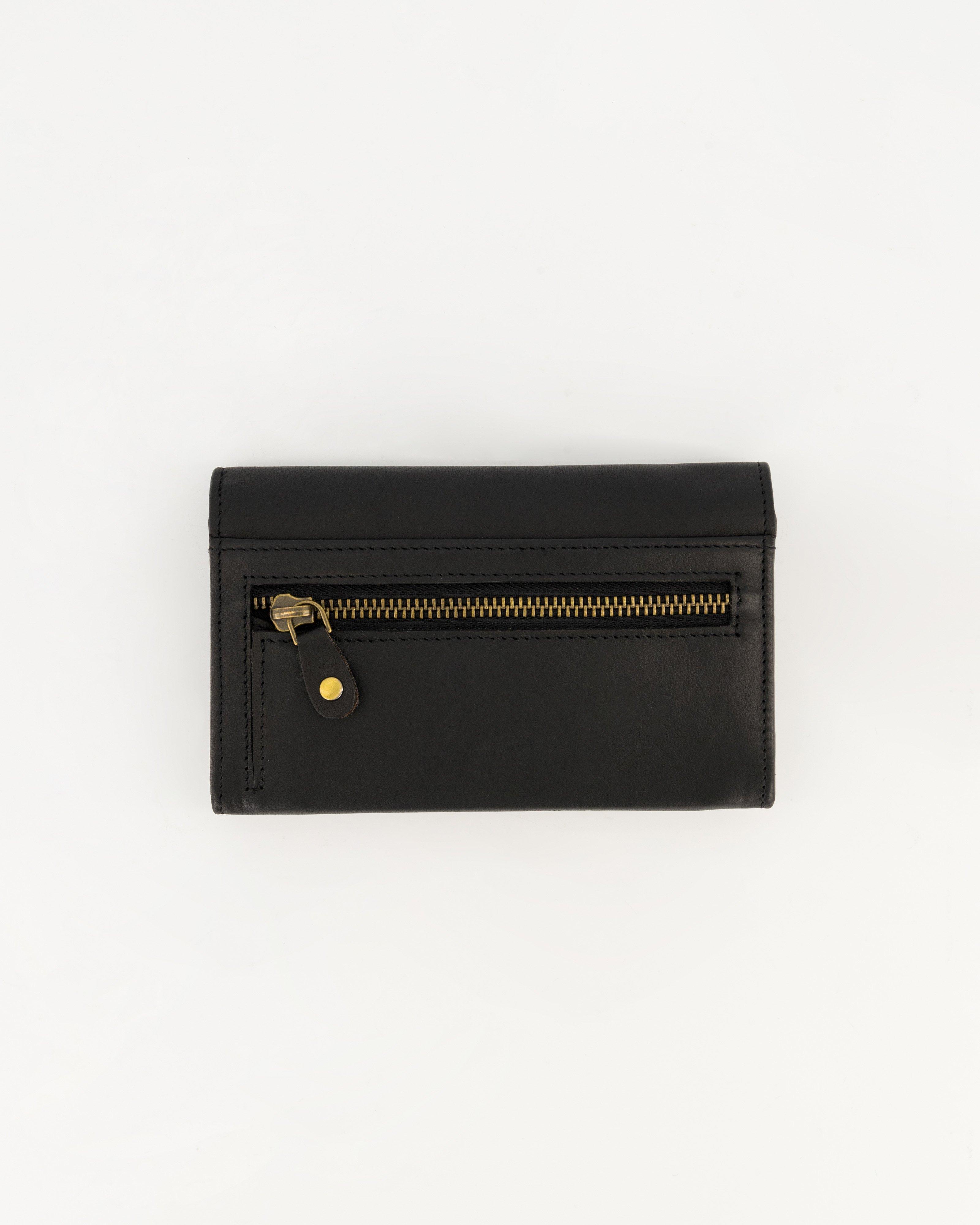 Zintle Fold-Over Leather Wallet | Old Khaki