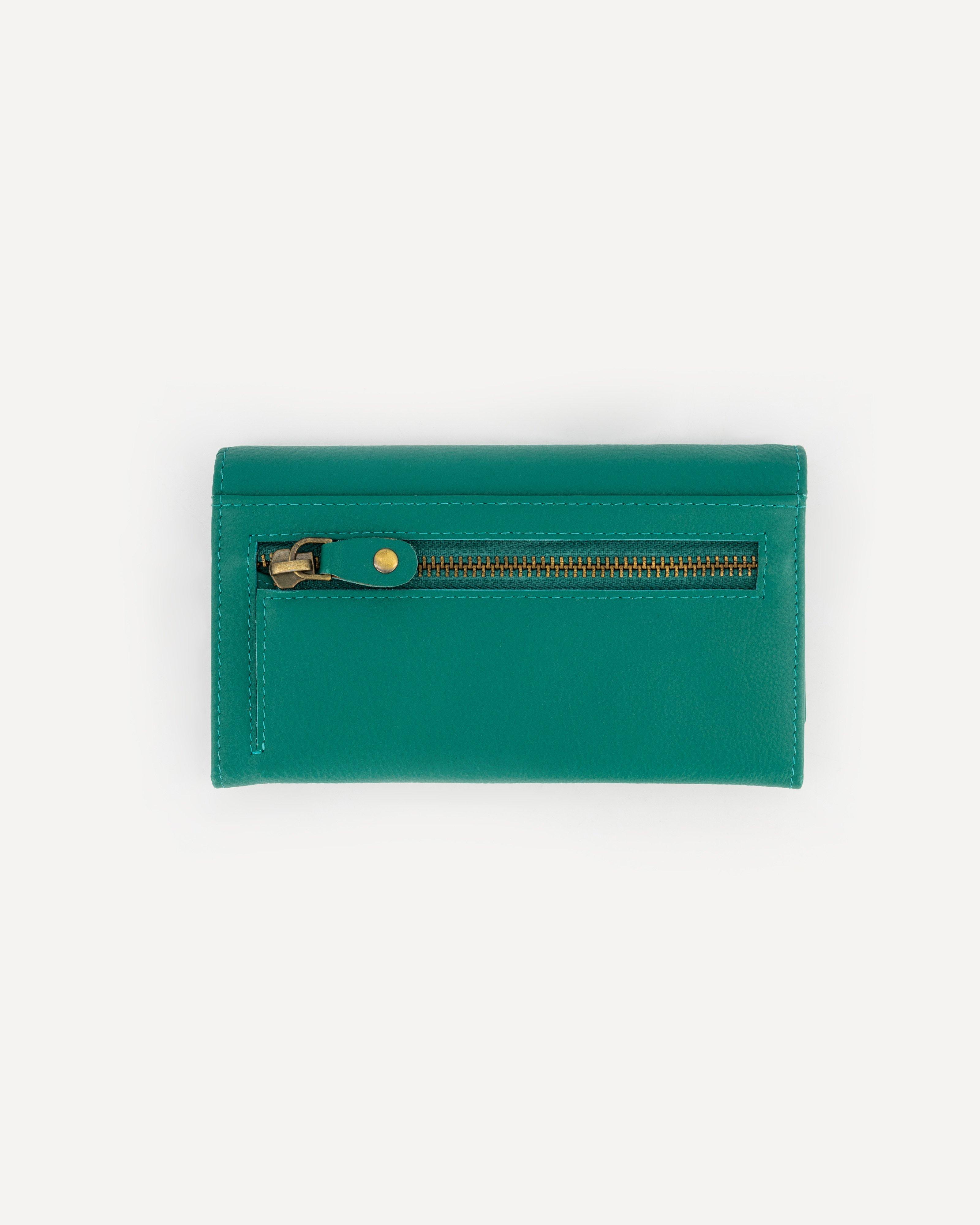 Zintle Fold-Over Leather Wallet | Old Khaki