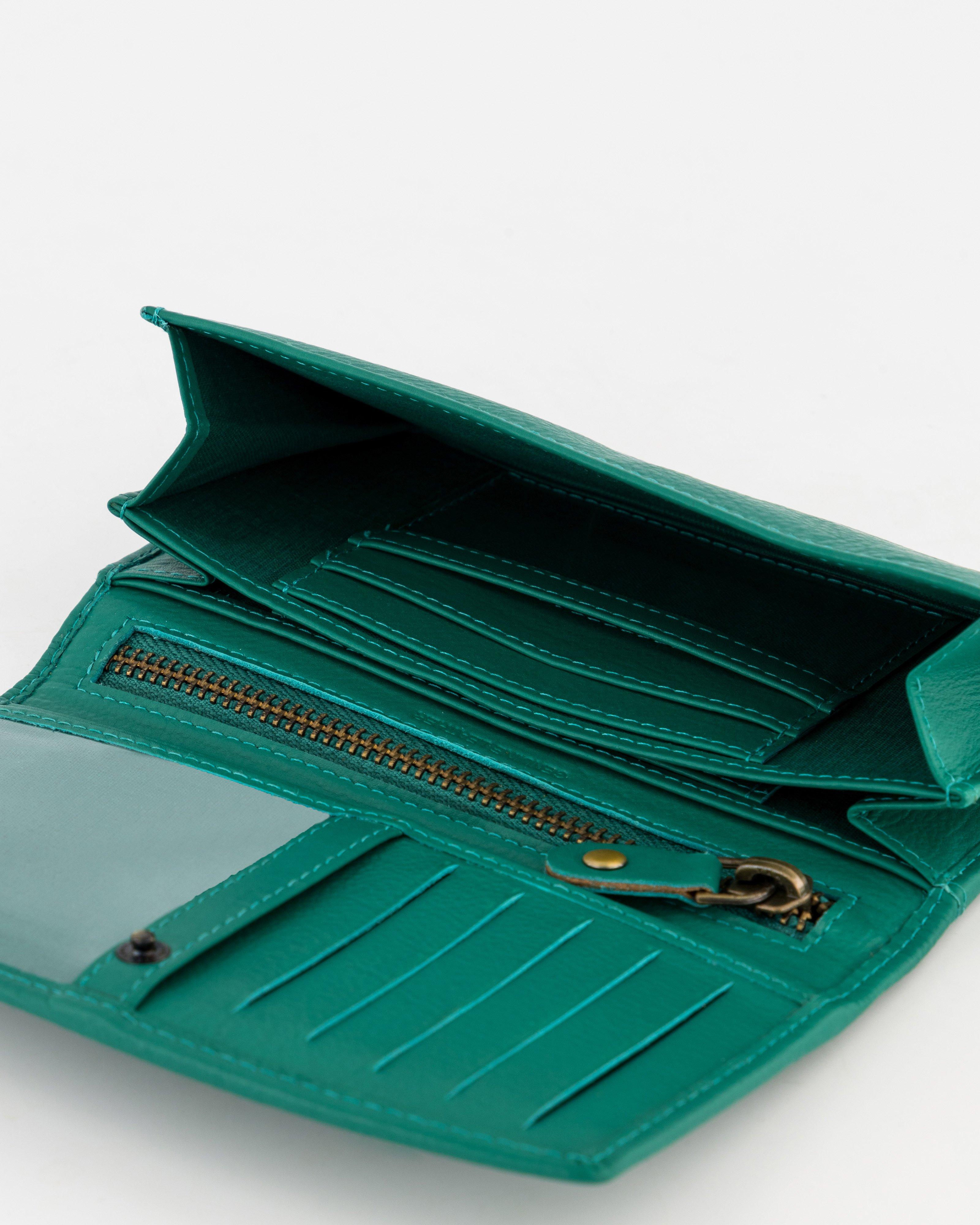 Zintle Fold-Over Leather Wallet | Old Khaki