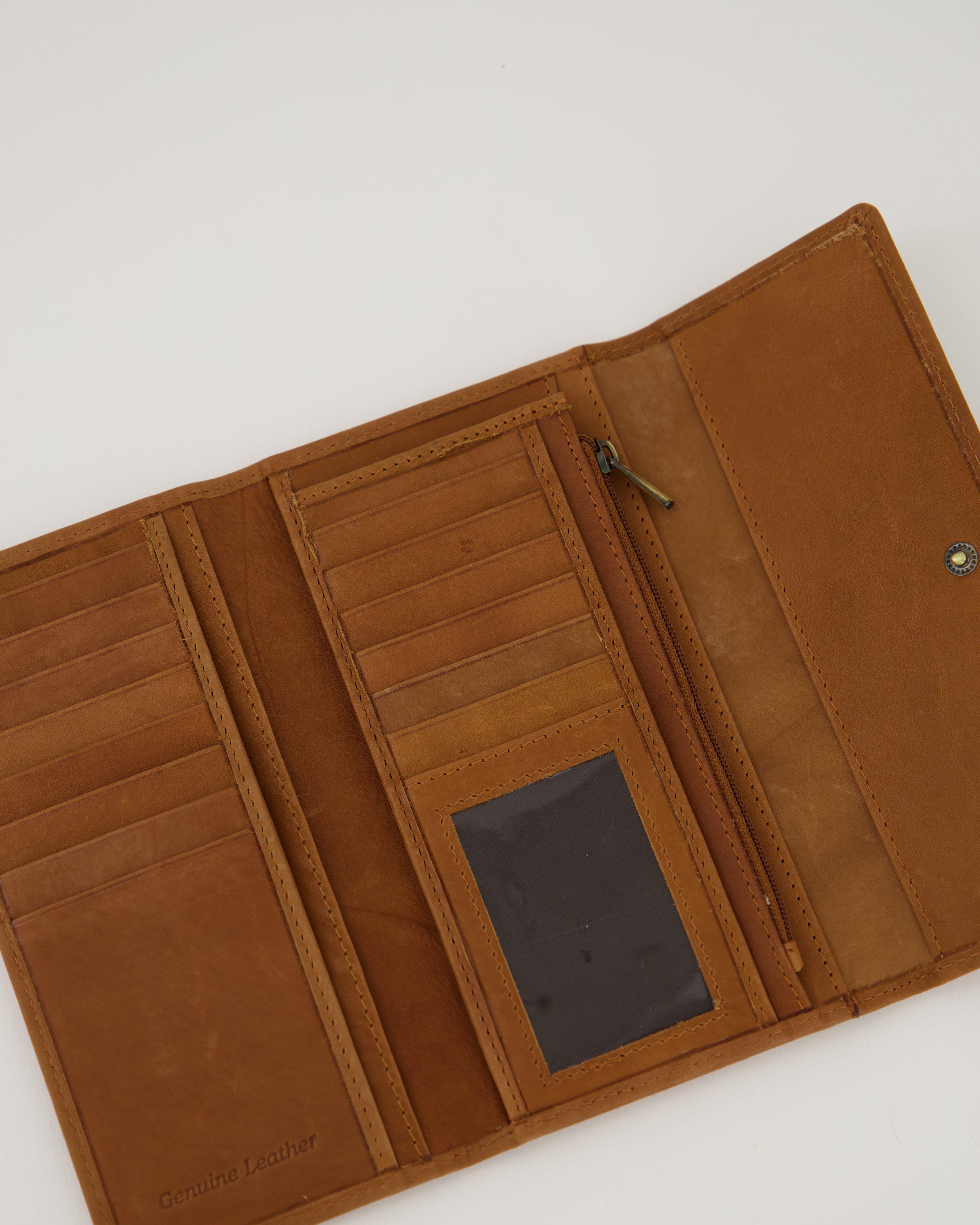 Sonia Structured Leather Wallet - Poetry Clothing Store