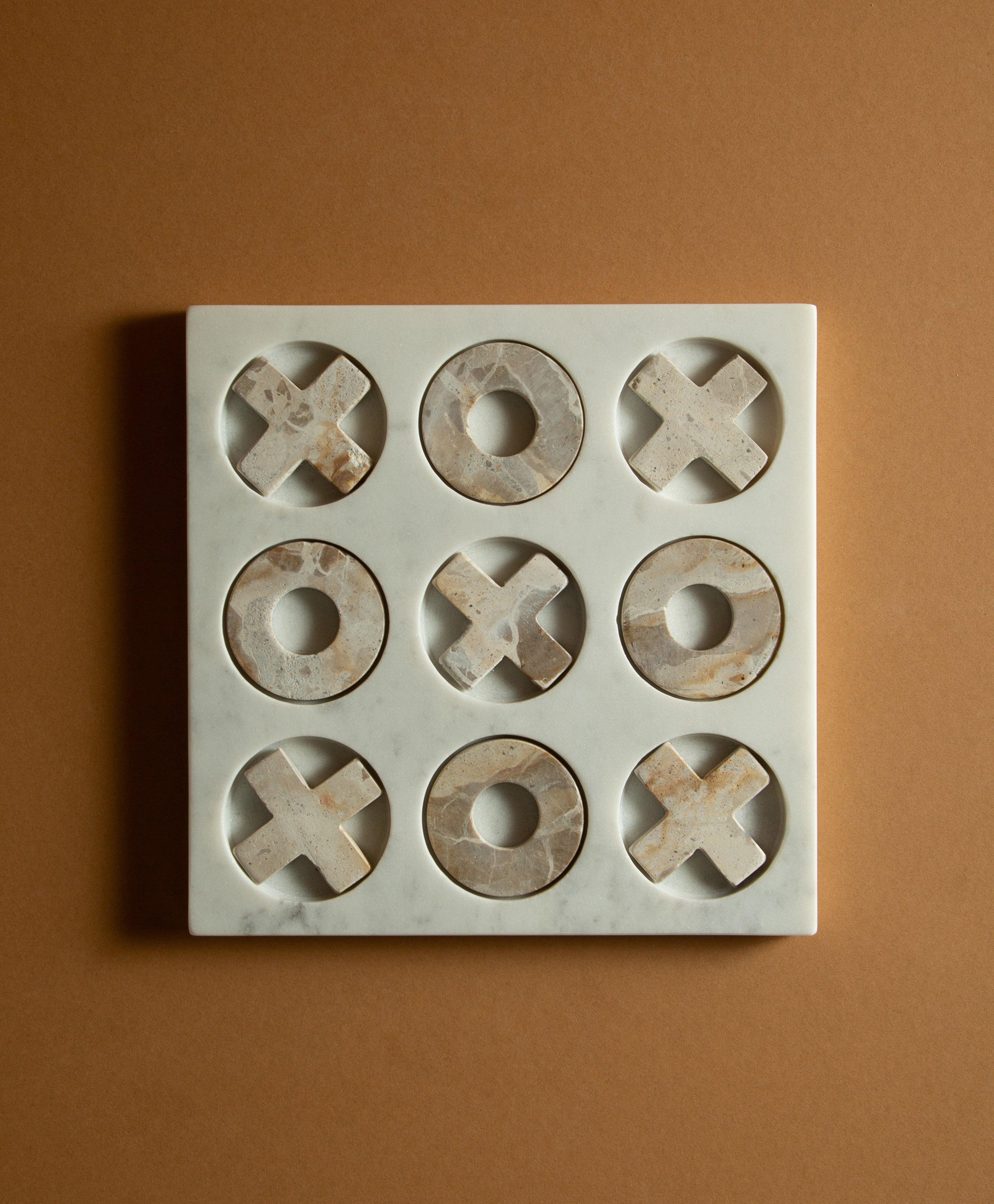 Marble Tic Tac Toe Set - Poetry Clothing Store