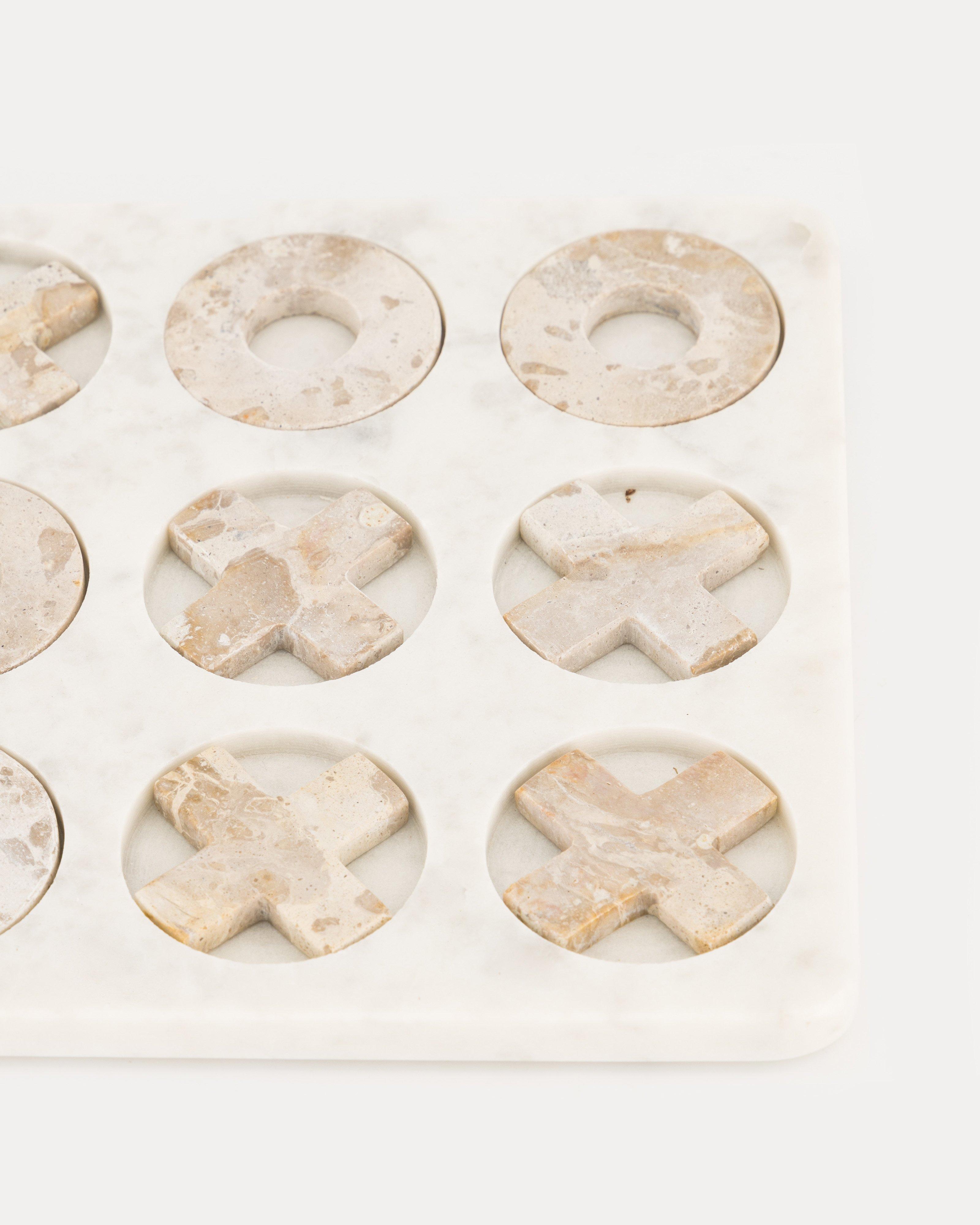 Marble Tic Tac Toe Set - Poetry Clothing Store