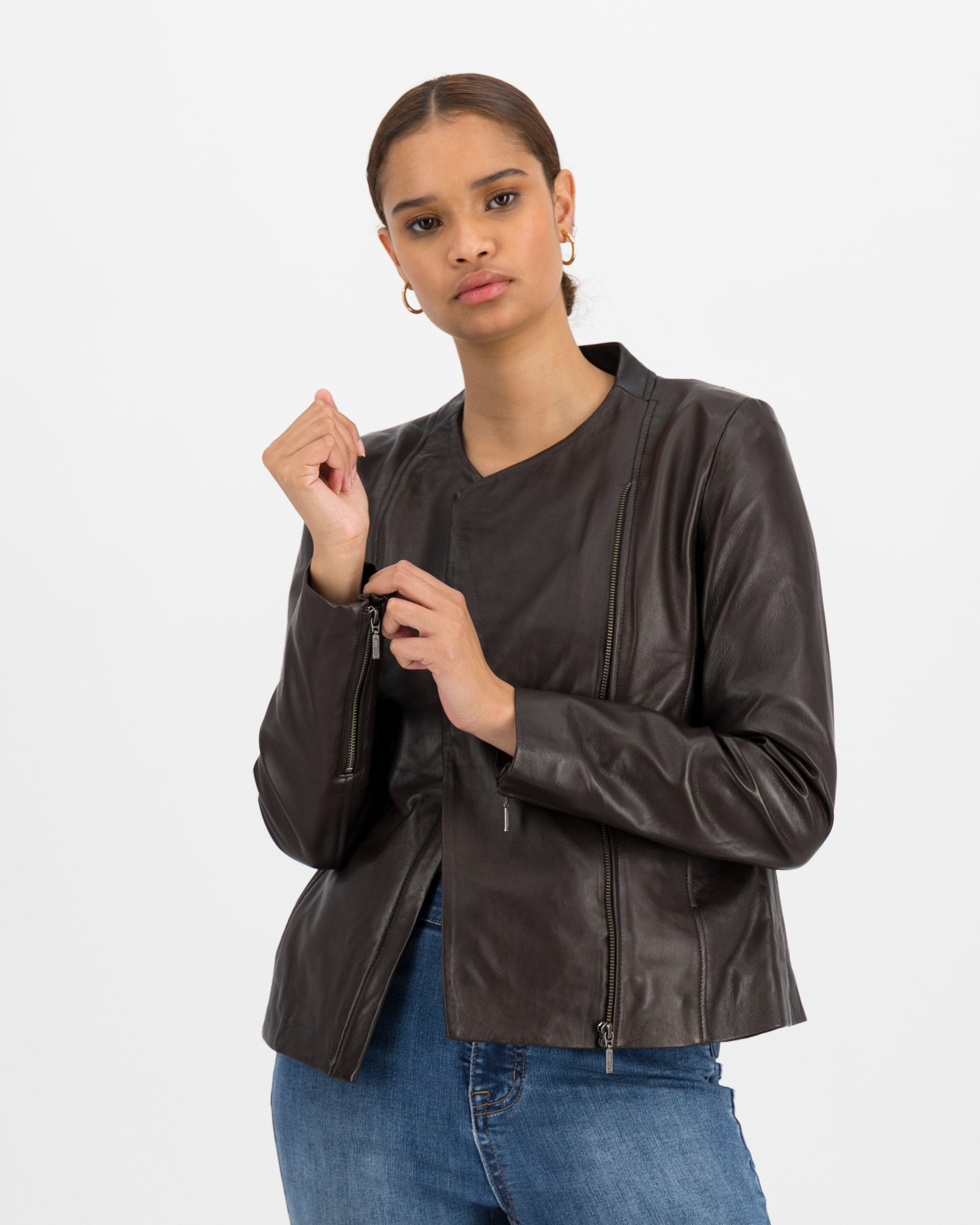 Fay Leather Jacket - Poetry Clothing Store
