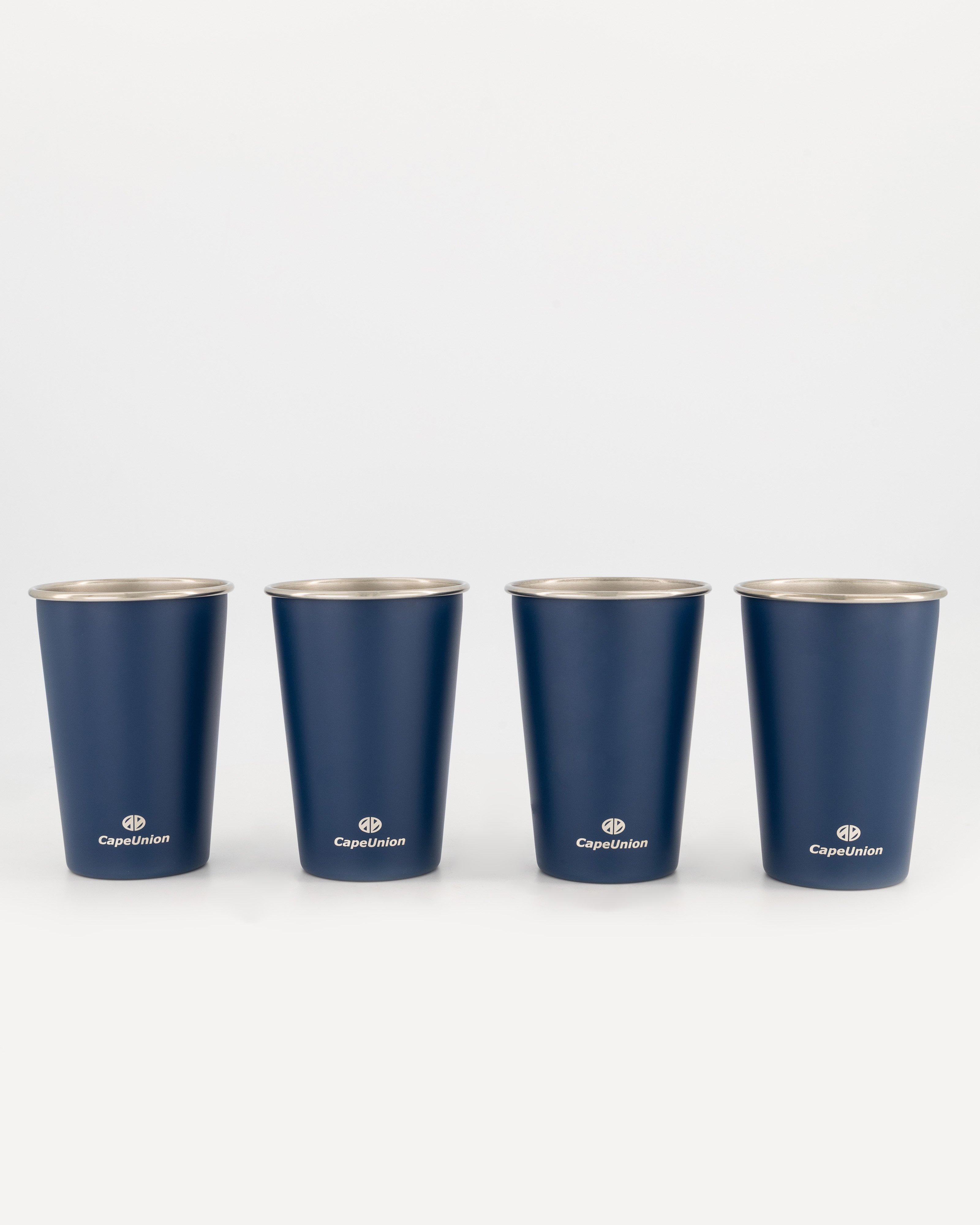 Cape Union 500ml Stainless Steel Tumblers - 4 Pack