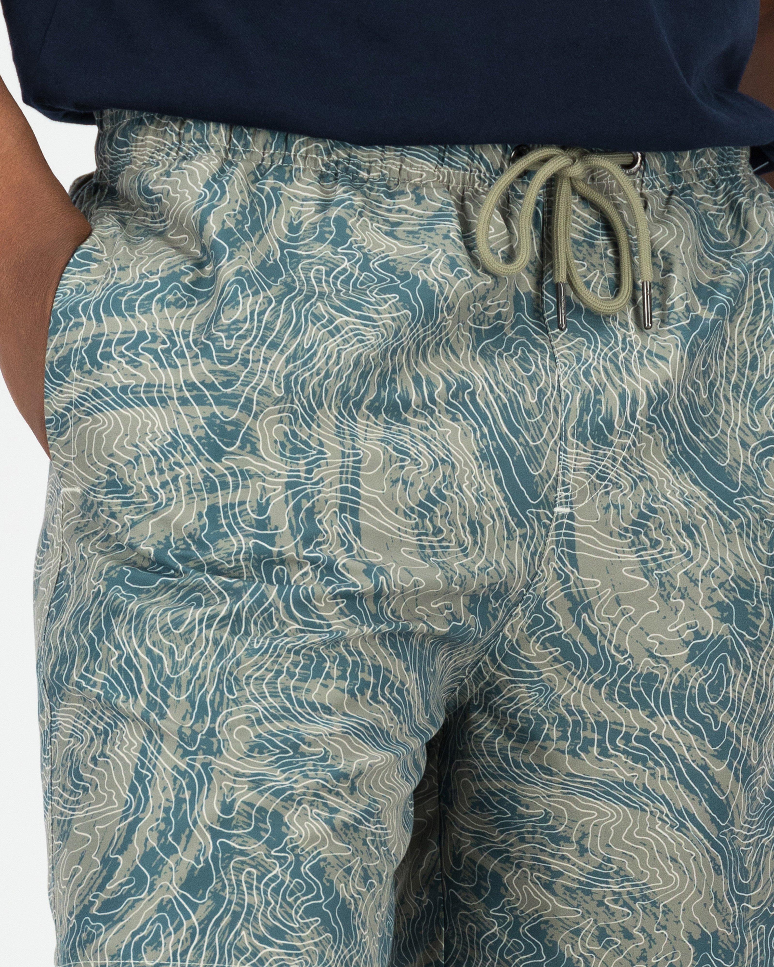K-Way Elements Men's Printed Swim Shorts