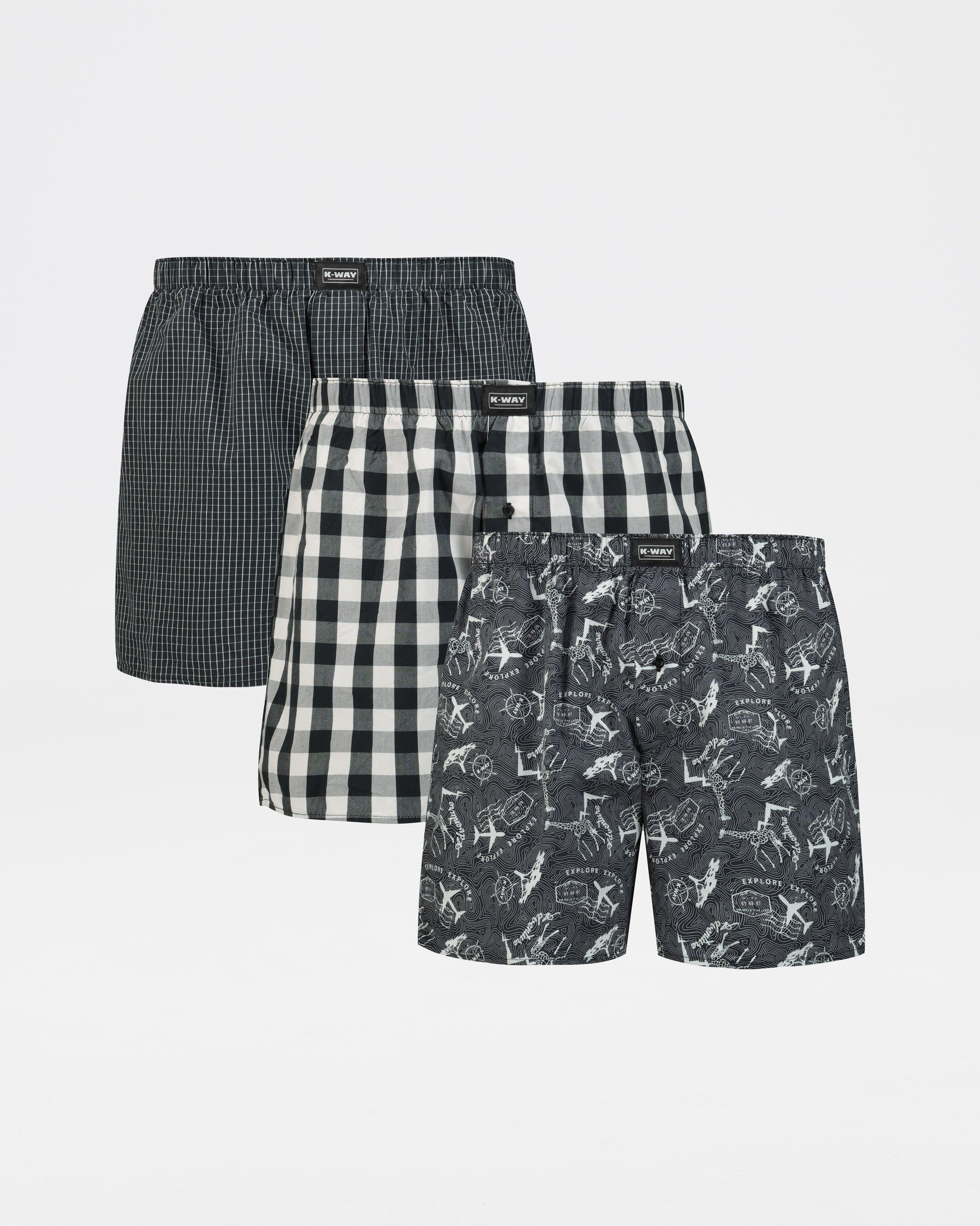 K-Way Elements Men’s Extended Size Boxers 3-Pack | Cape Union Mart
