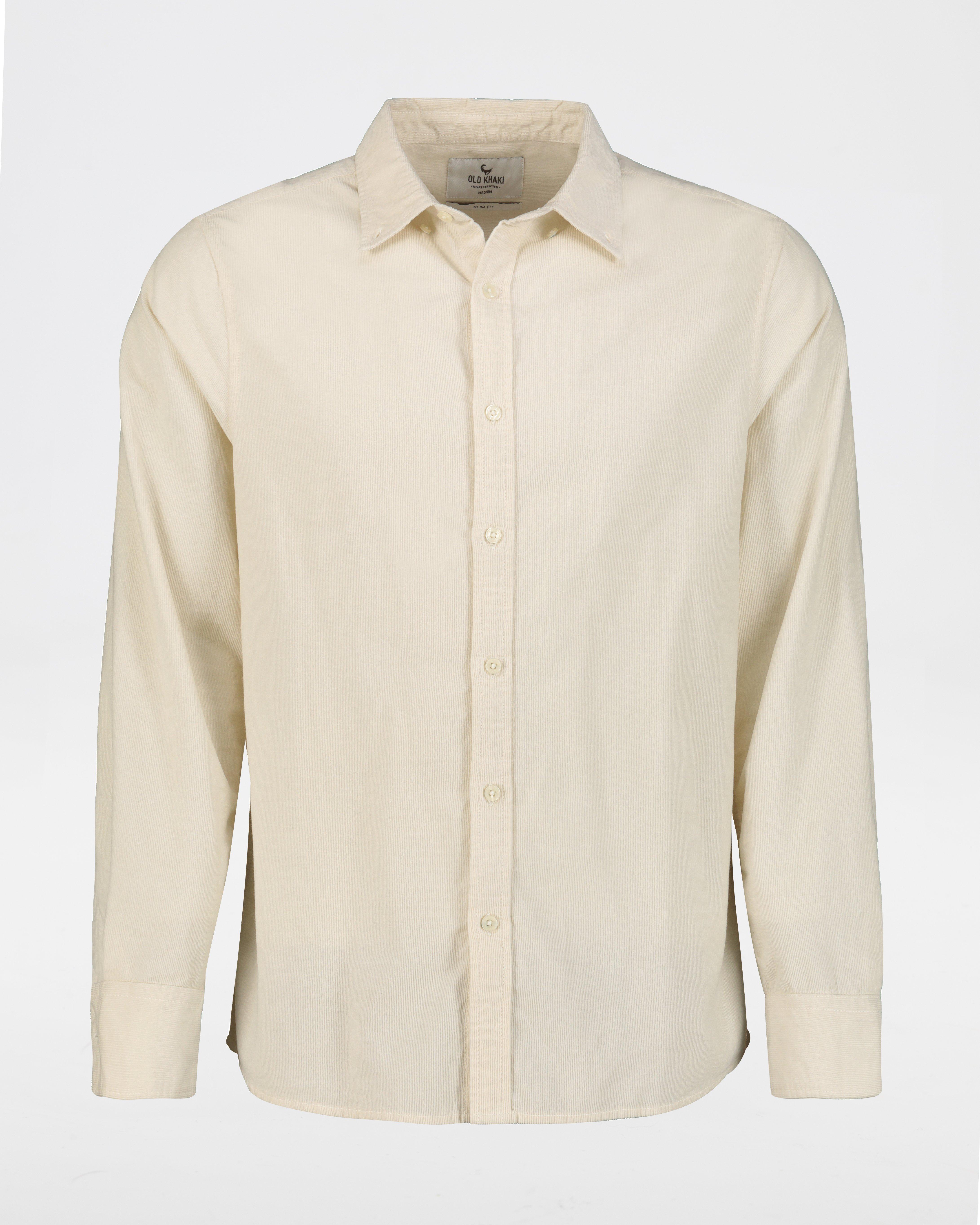 Men's Foster Slim Fit Corduroy Shirt | Old Khaki