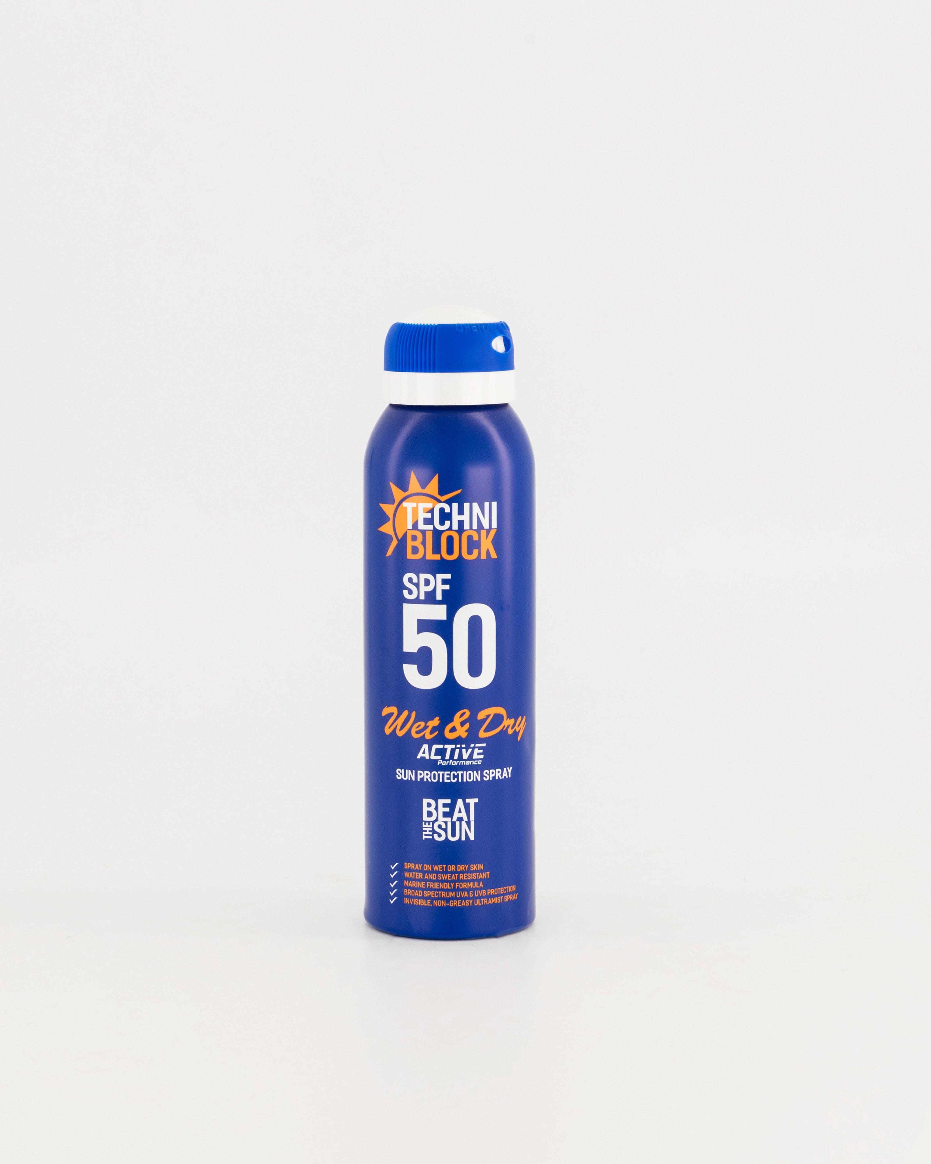 Techniblock SPF50 150ml Active + 150ml Wet and Dry