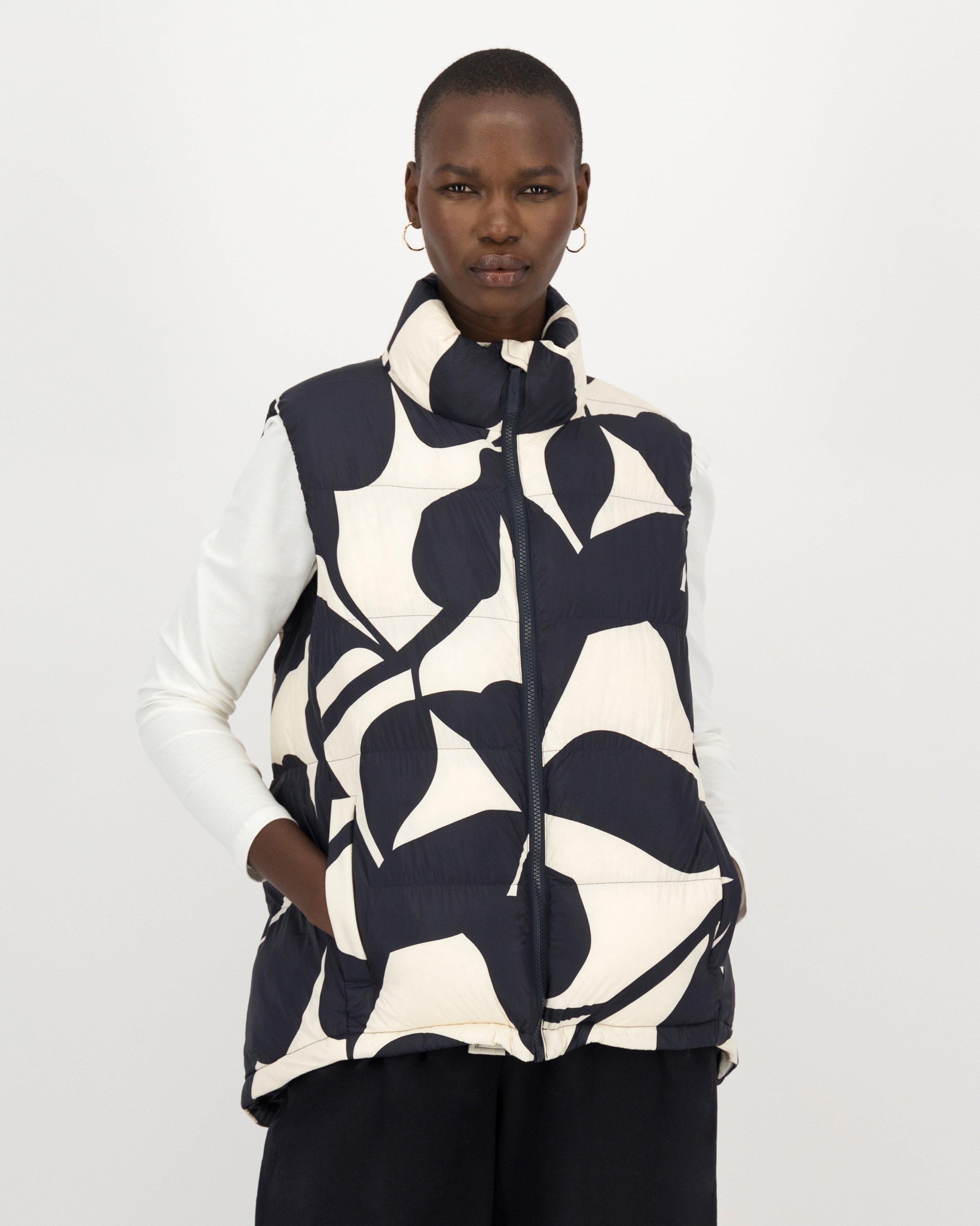 Paige Sleevless Printed Puffer - Poetry Clothing Store