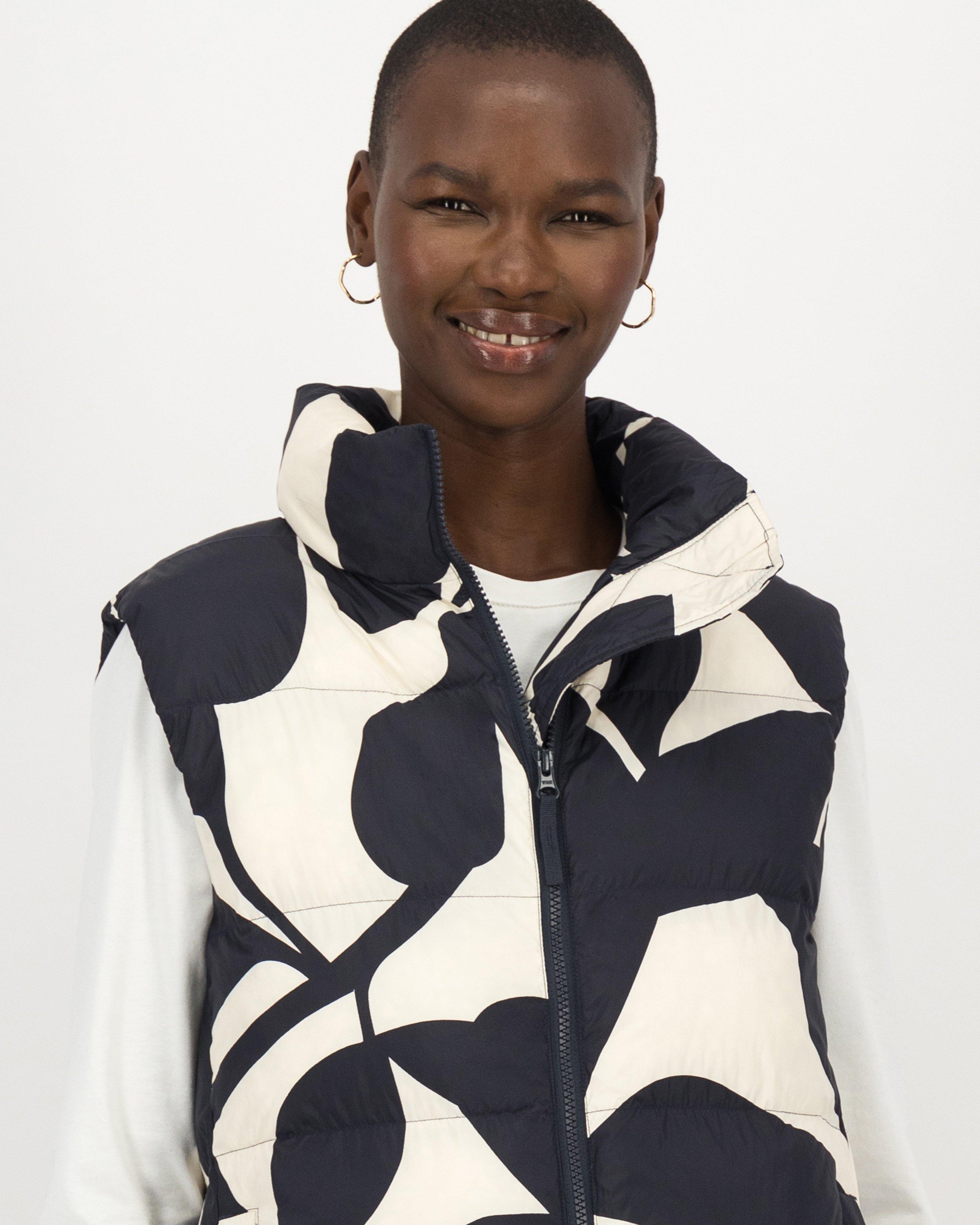 Paige Sleevless Printed Puffer - Poetry Clothing Store