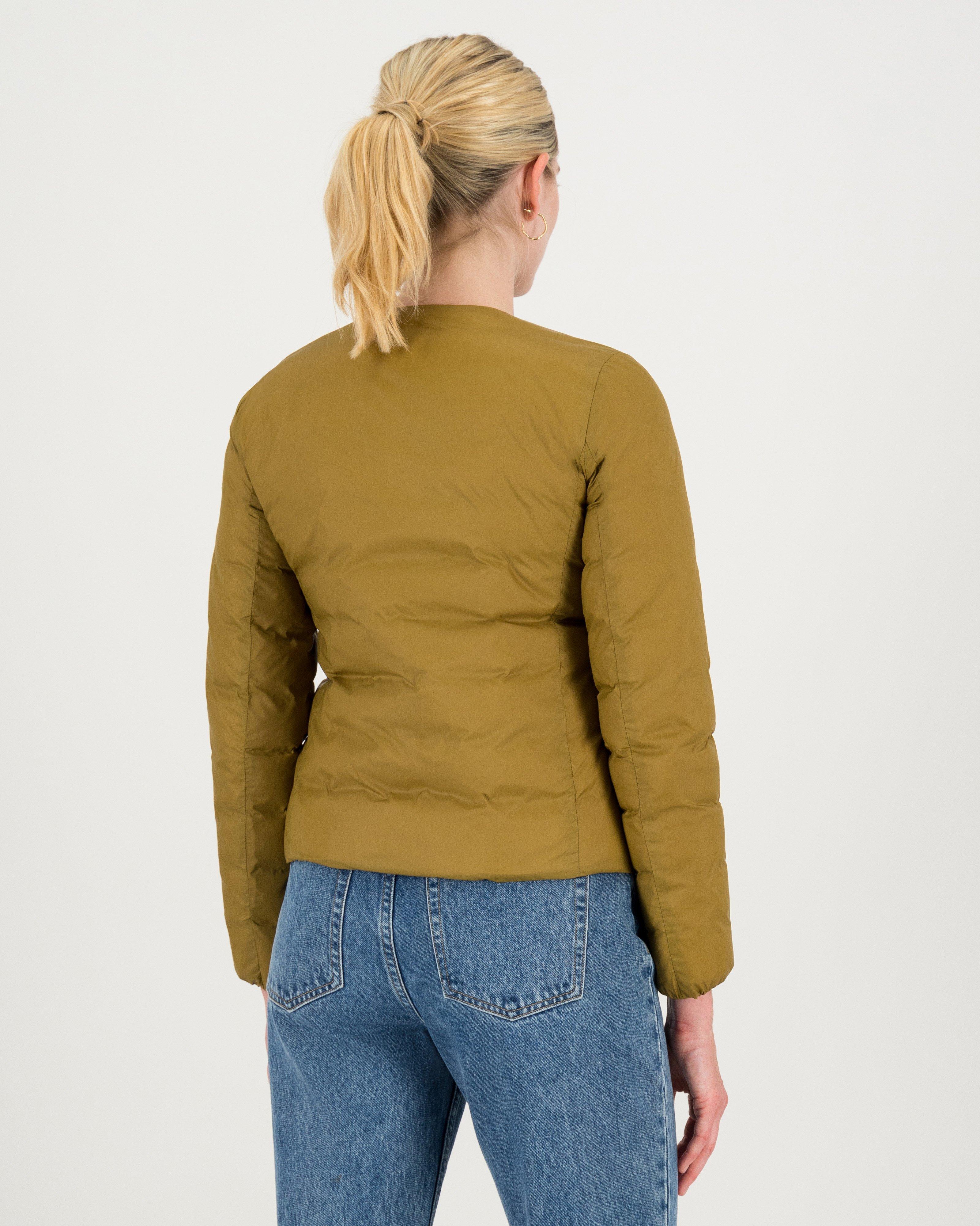 Prisha Collarless Down Puffer Jacket - Poetry Clothing Store
