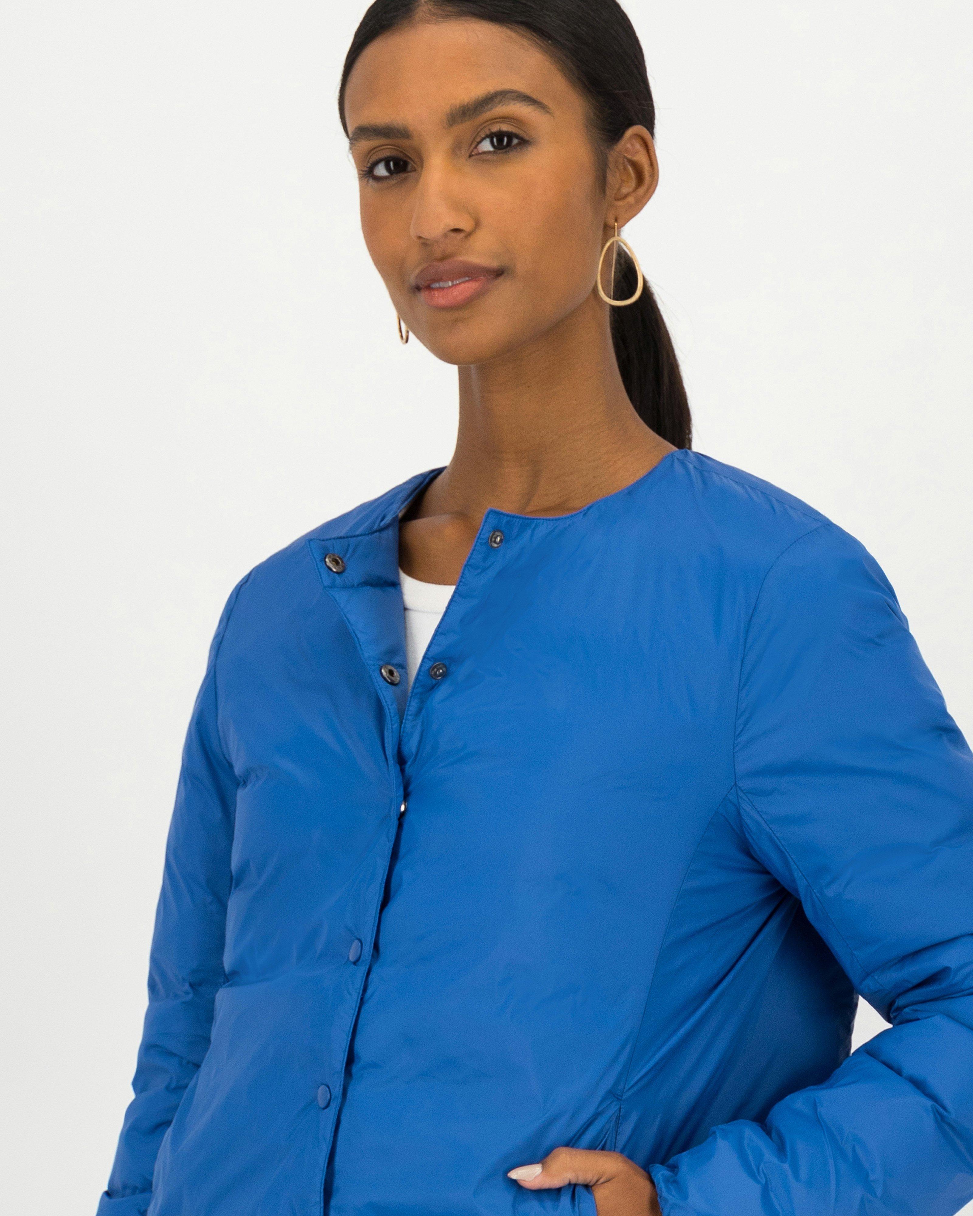 Prisha Collarless Down Puffer Jacket - Poetry Clothing Store