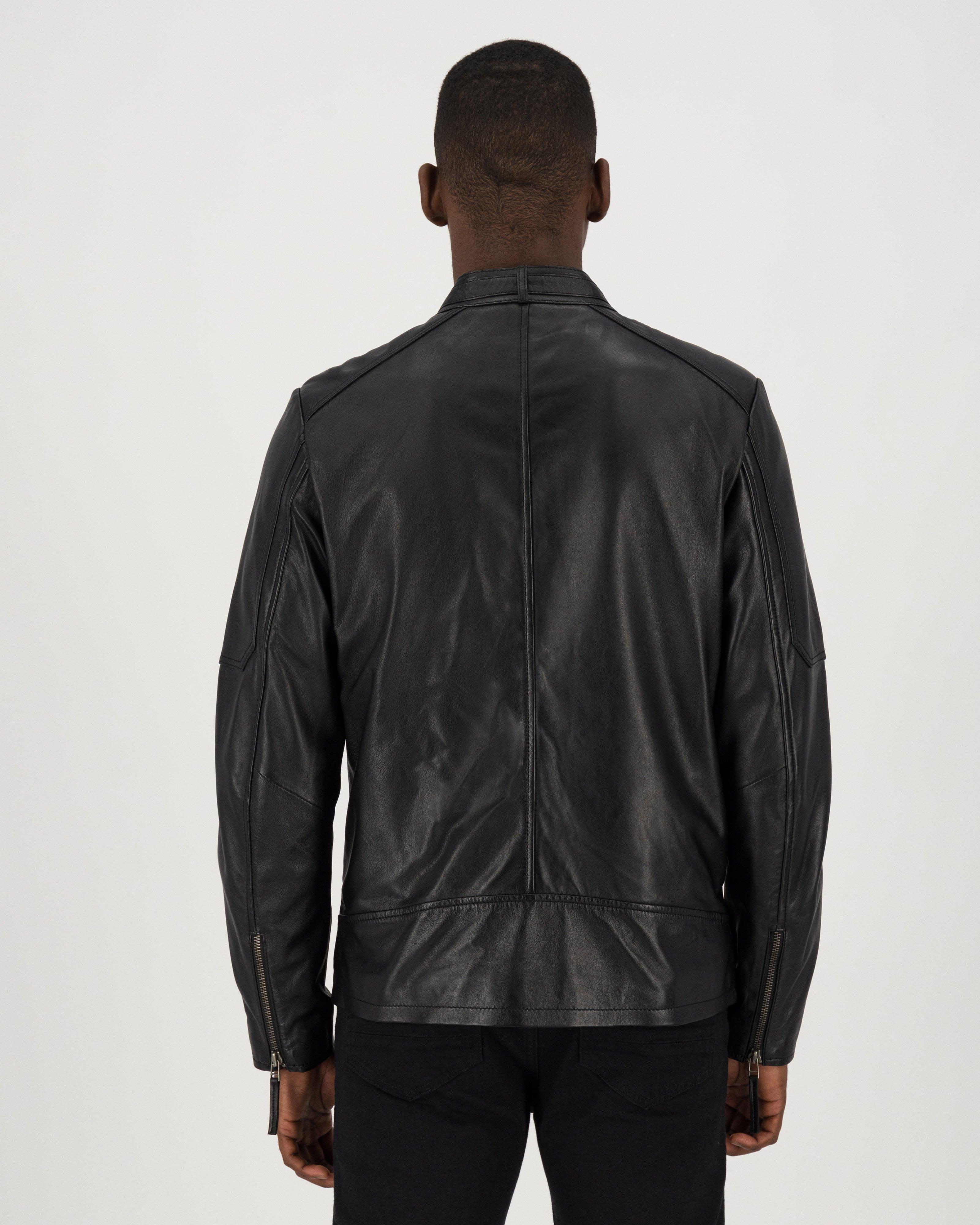 Men's Hugo Leather Jacket | Old Khaki