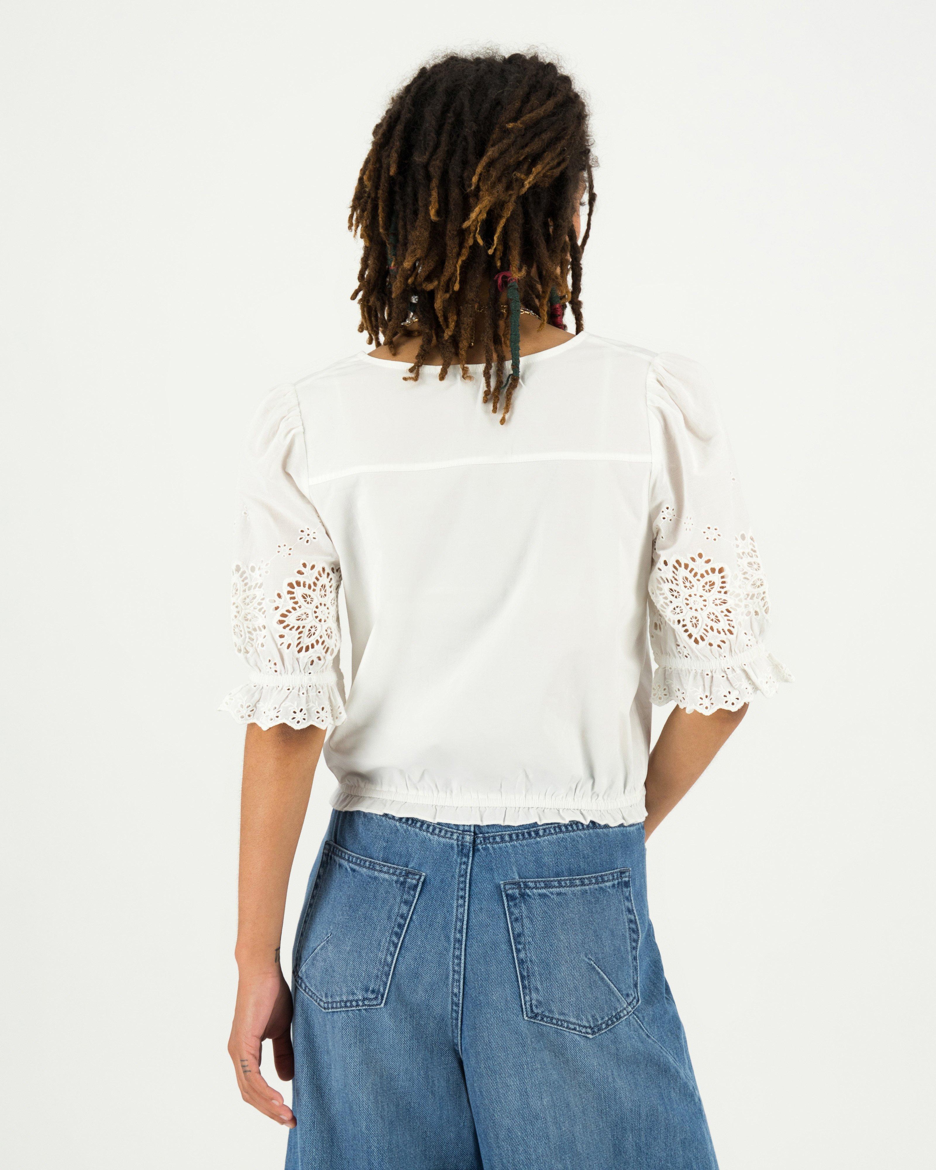 Women’s Malia Embroidered Blouse | Old Khaki