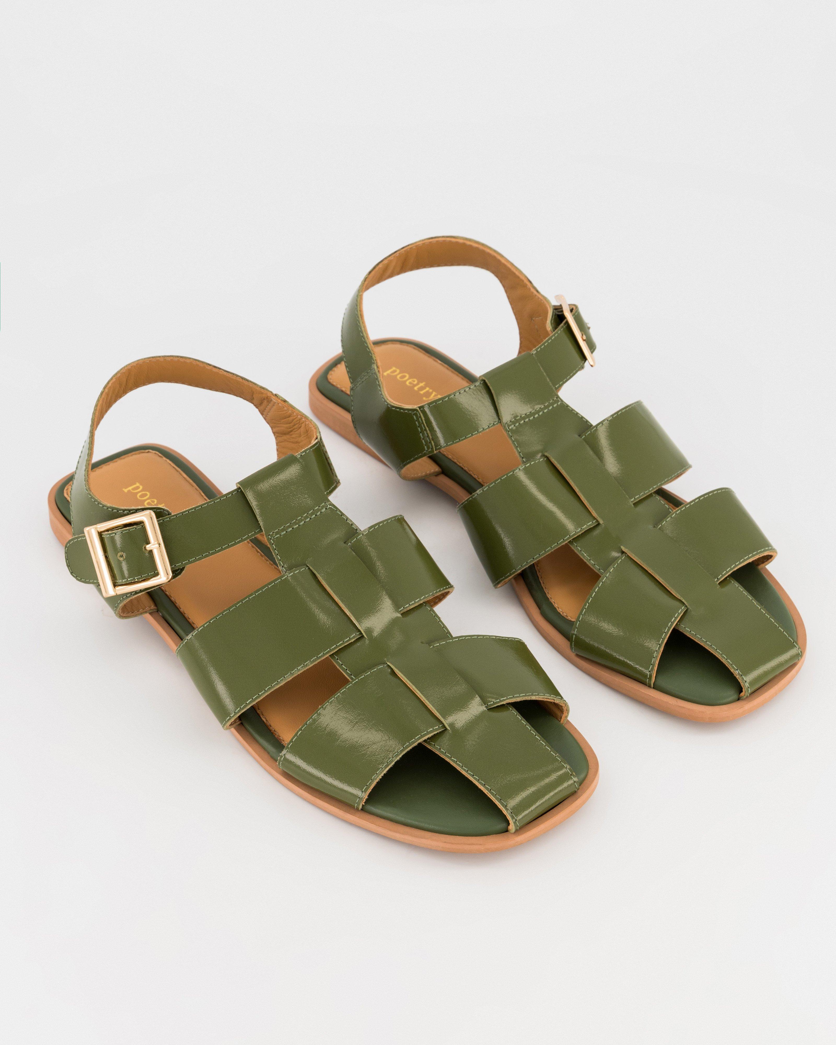 Janina Patent Sandal - Poetry Clothing Store