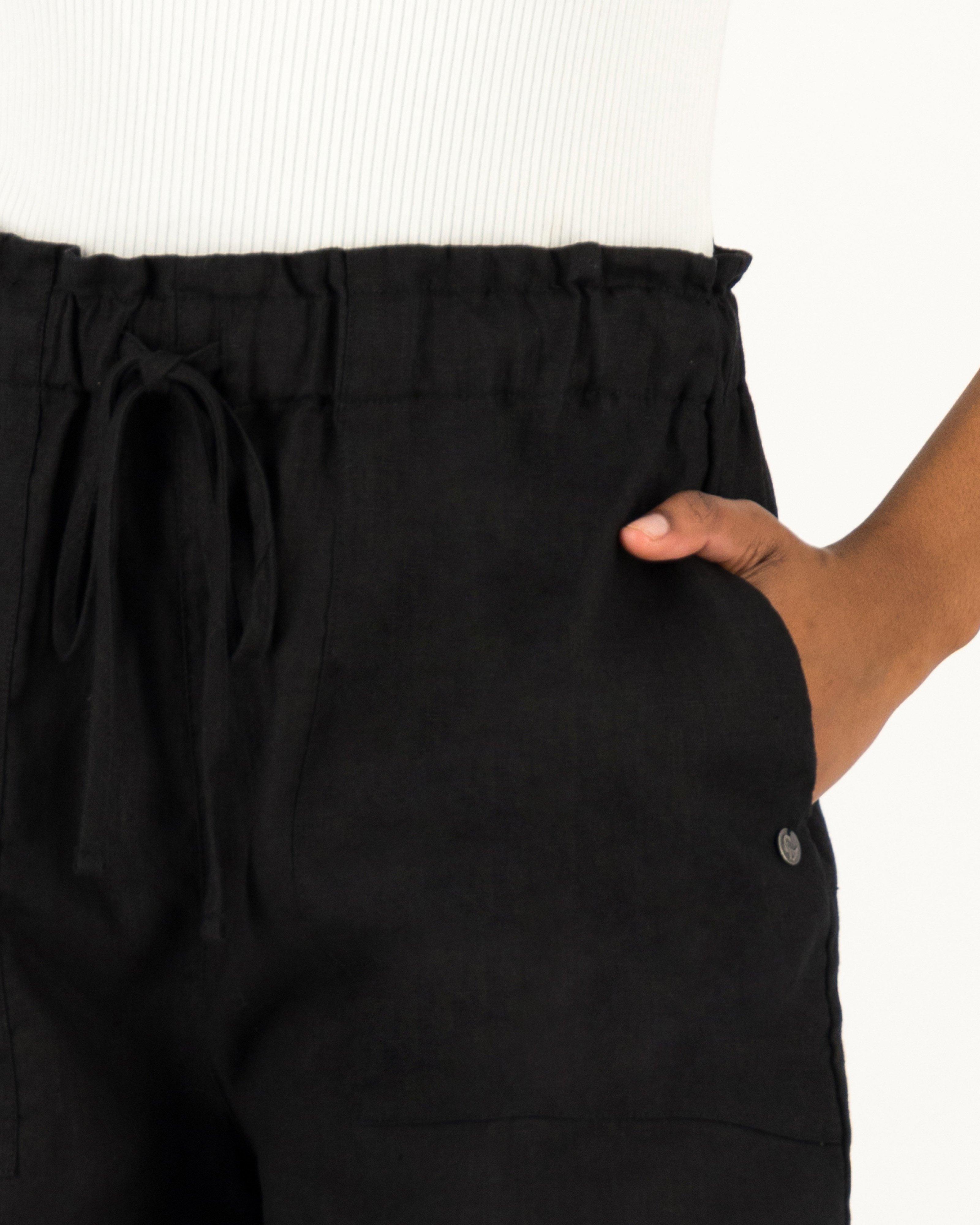 Women's Maya Linen Shorts | Old Khaki