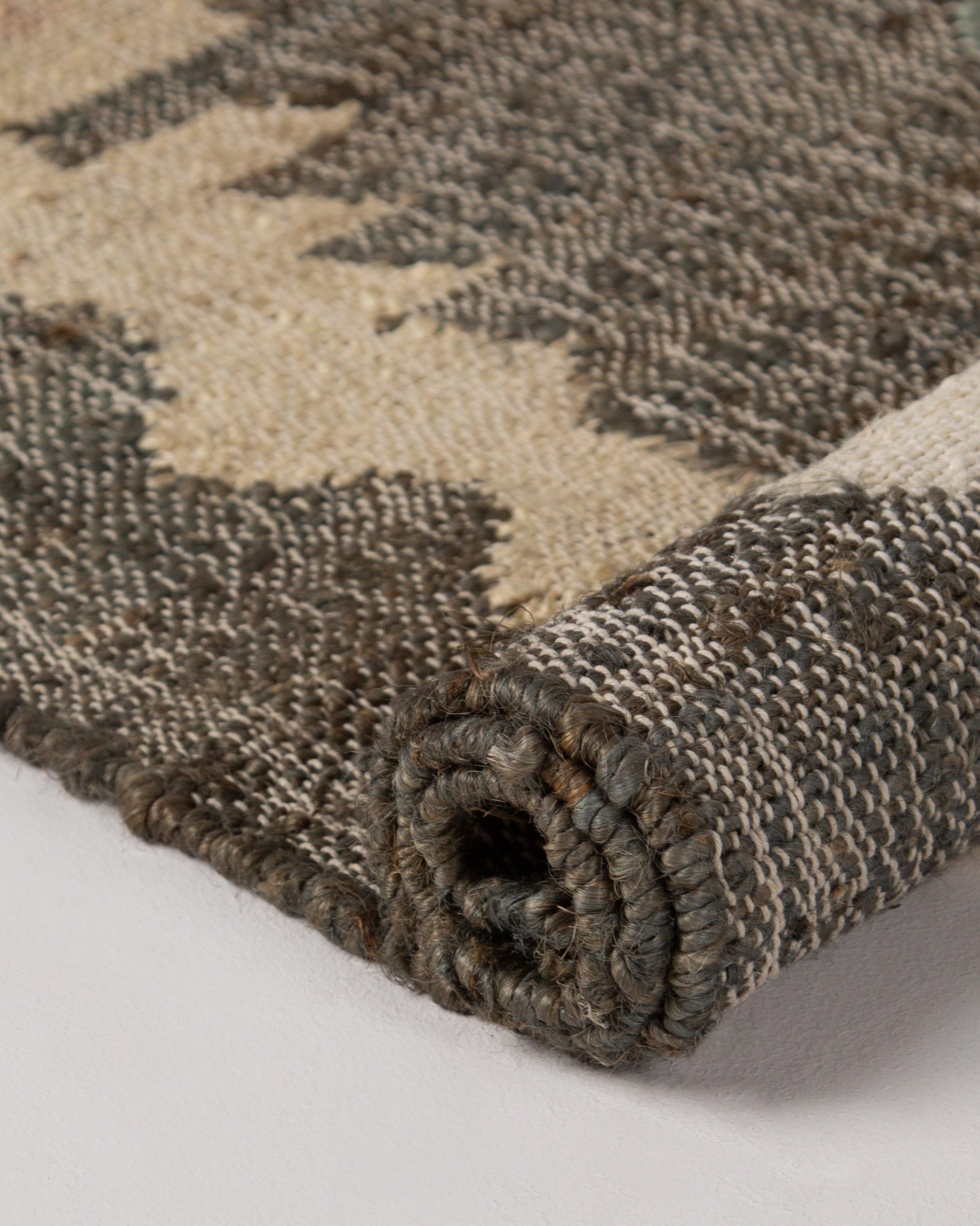 Ink Blue Design Jute Rug - Poetry Clothing Store