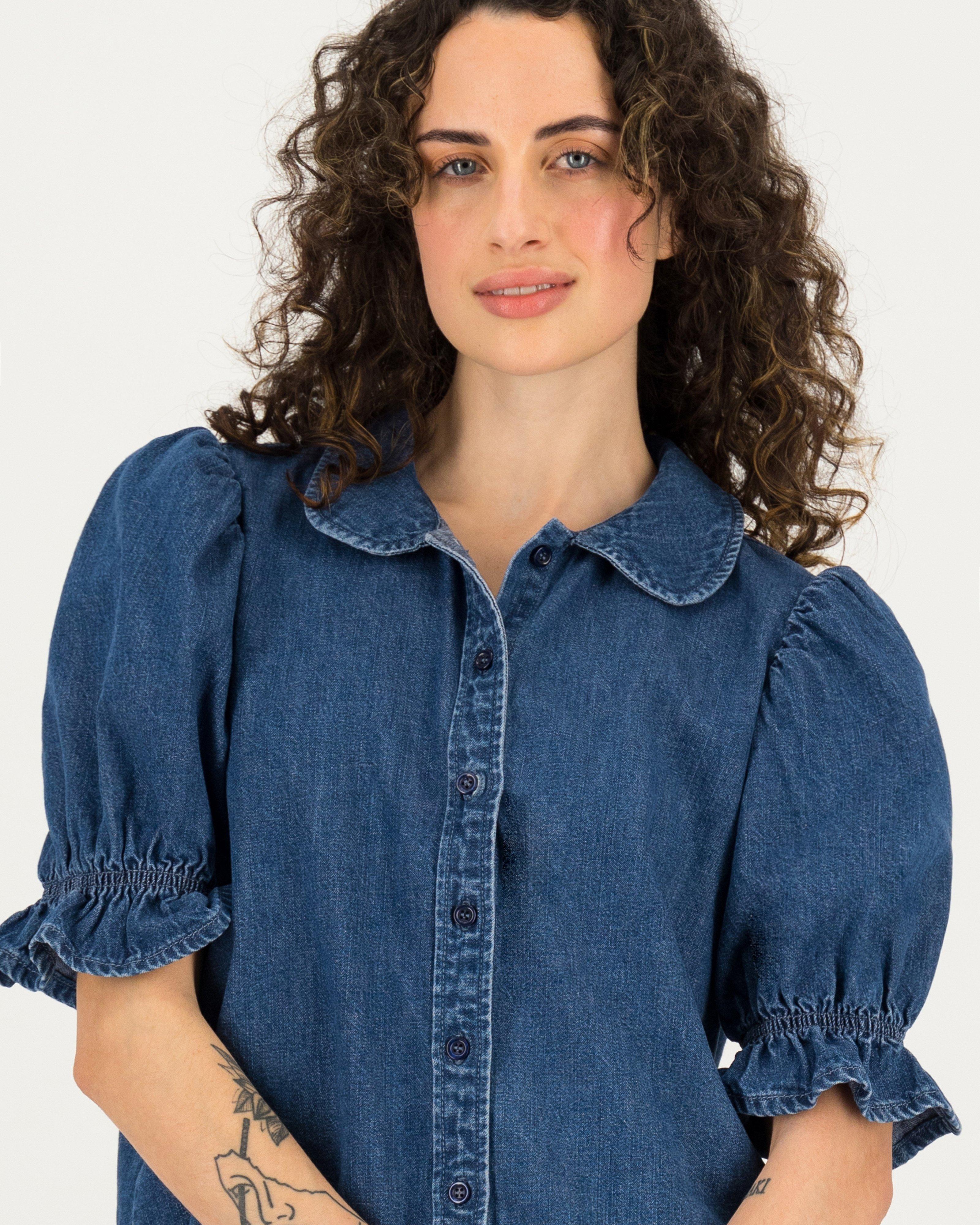 Women's Sai Denim Blouse | Old Khaki