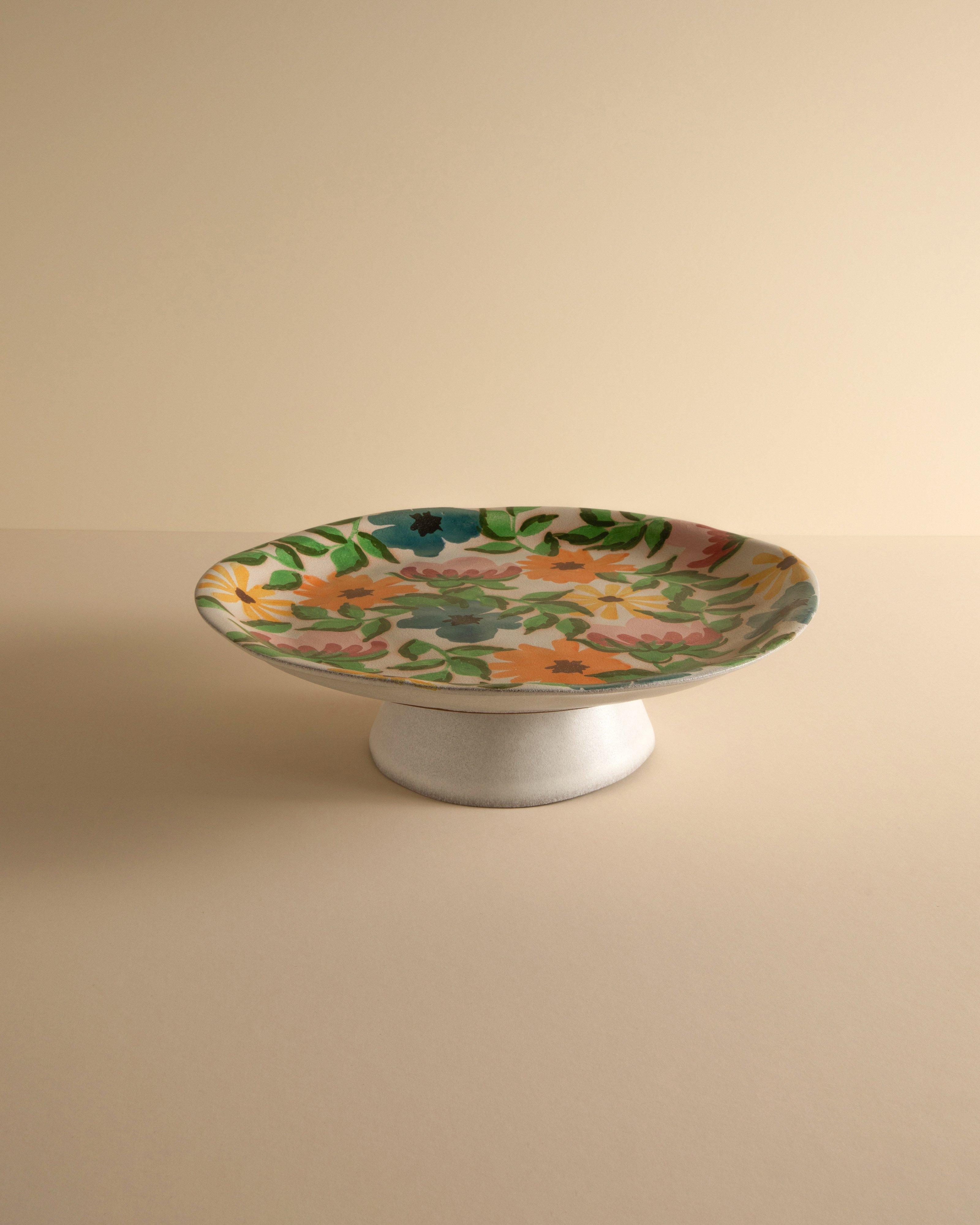 Floral Cake Stand - Poetry Clothing Store