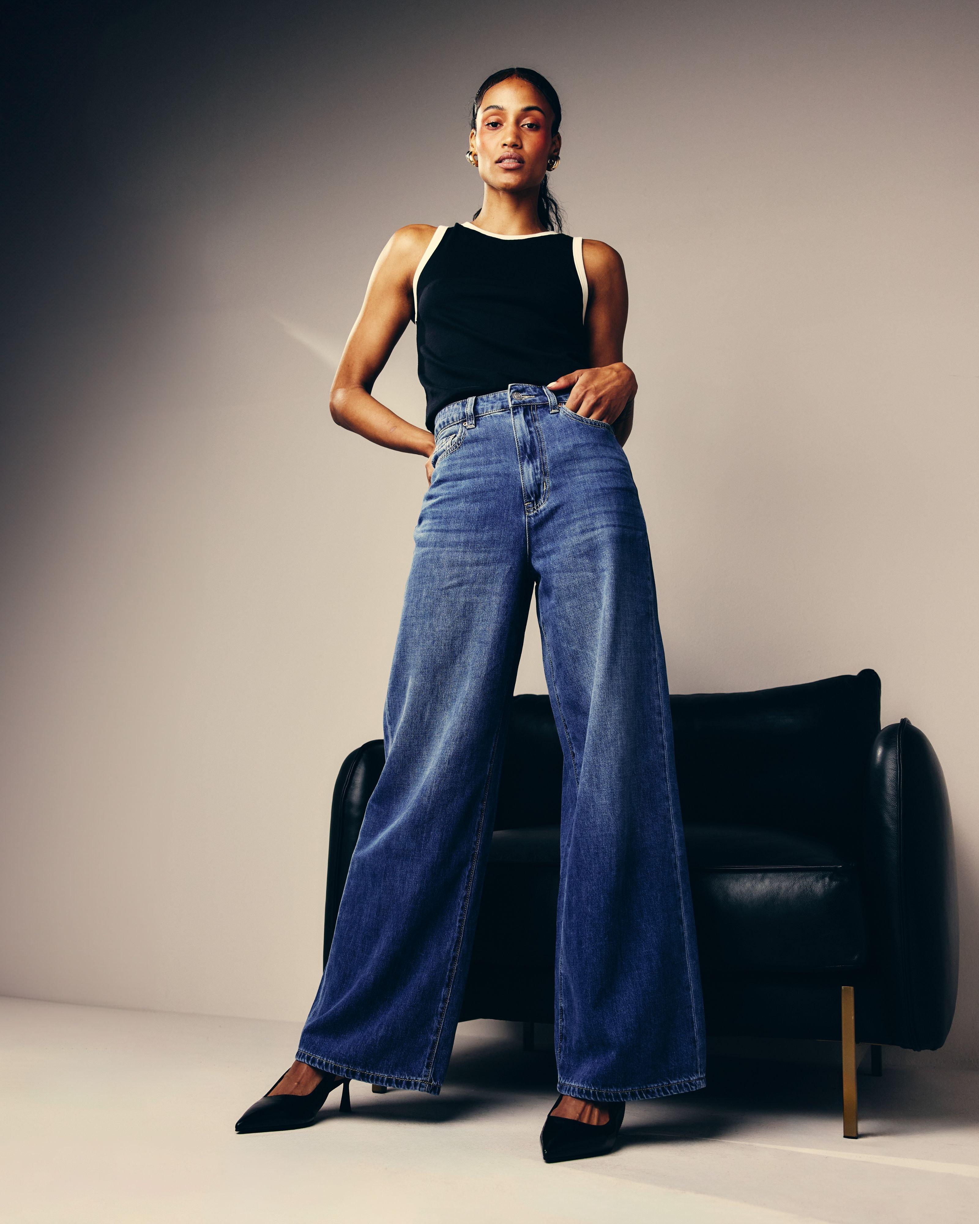 Geordie Relaxed Wide Leg Denim - Poetry Clothing Store