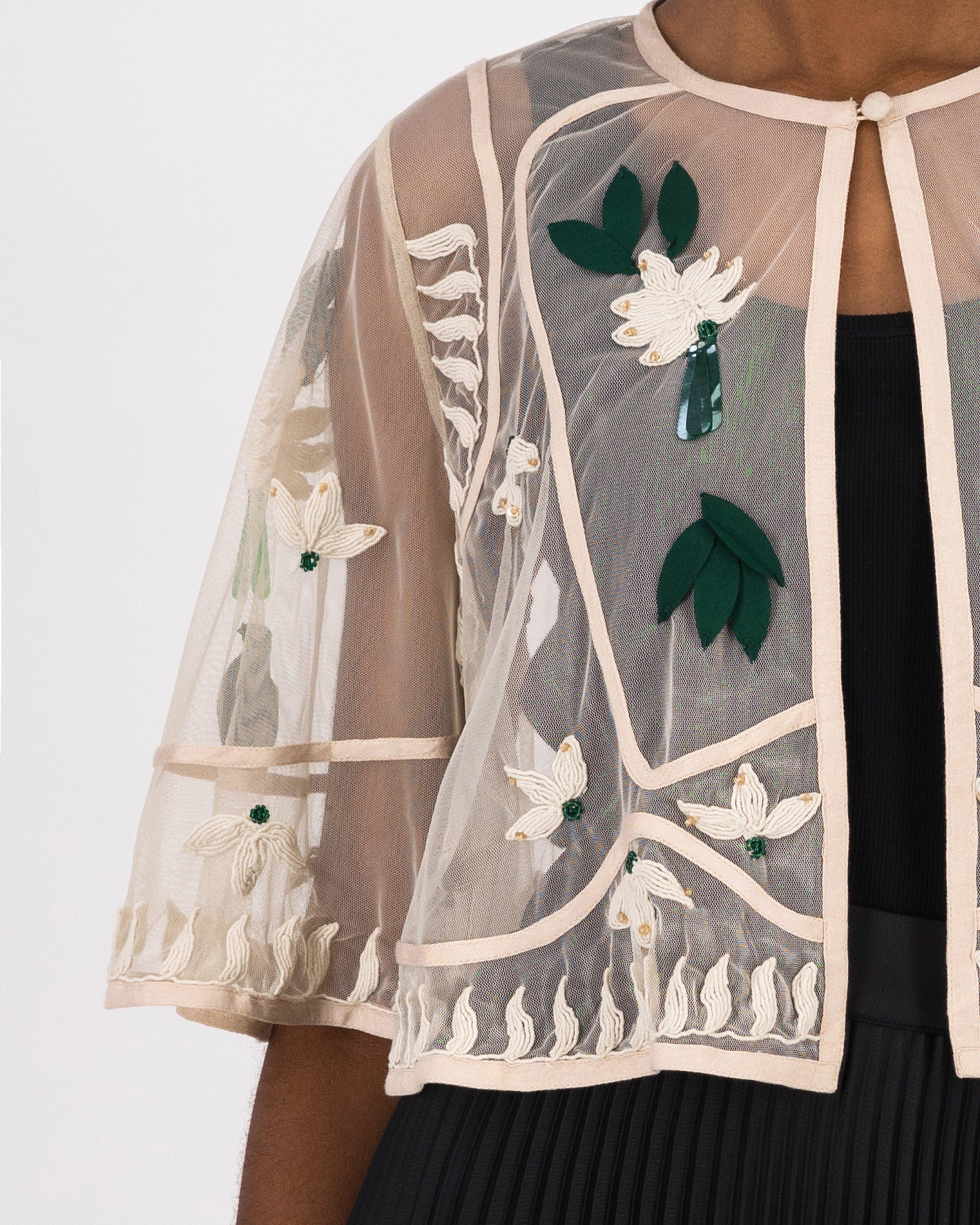 Tihana Embroidered Caplet - Poetry Clothing Store