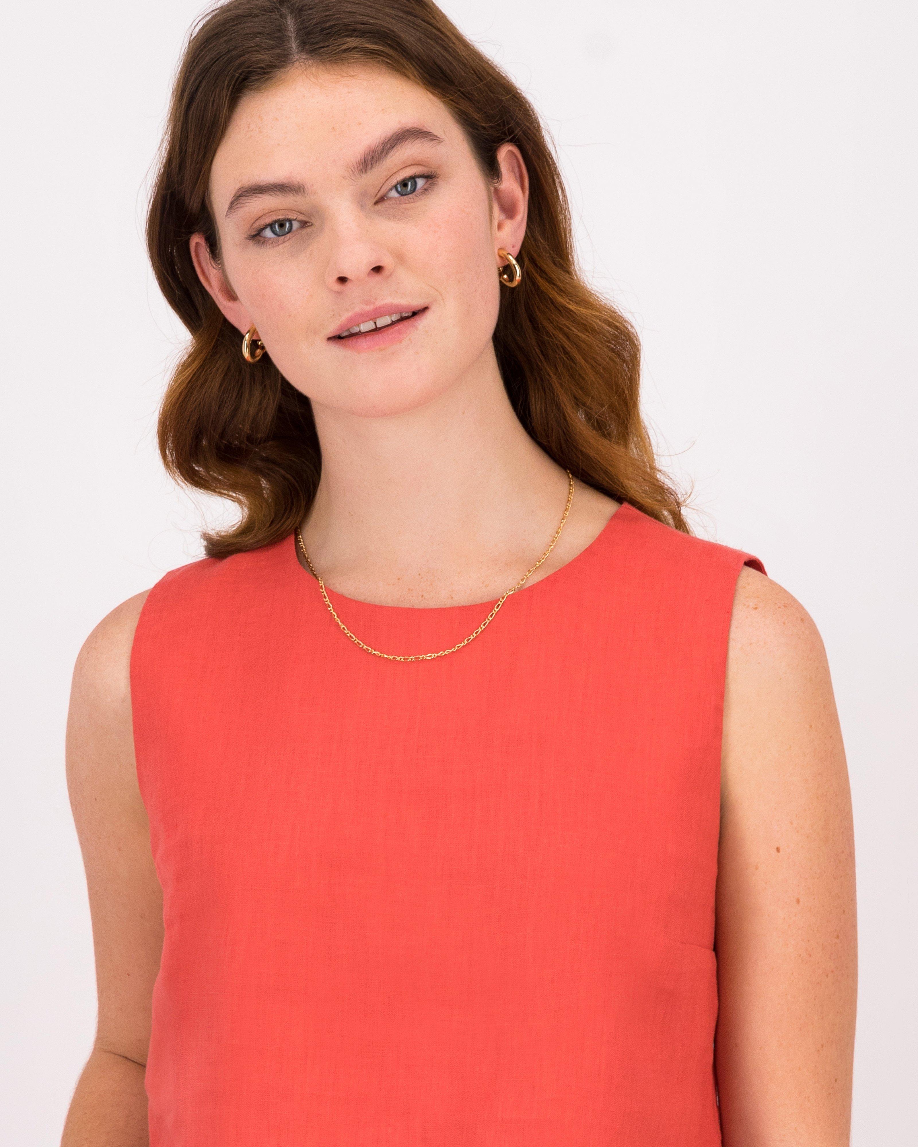 Flora Linen Popover Top - Poetry Clothing Store