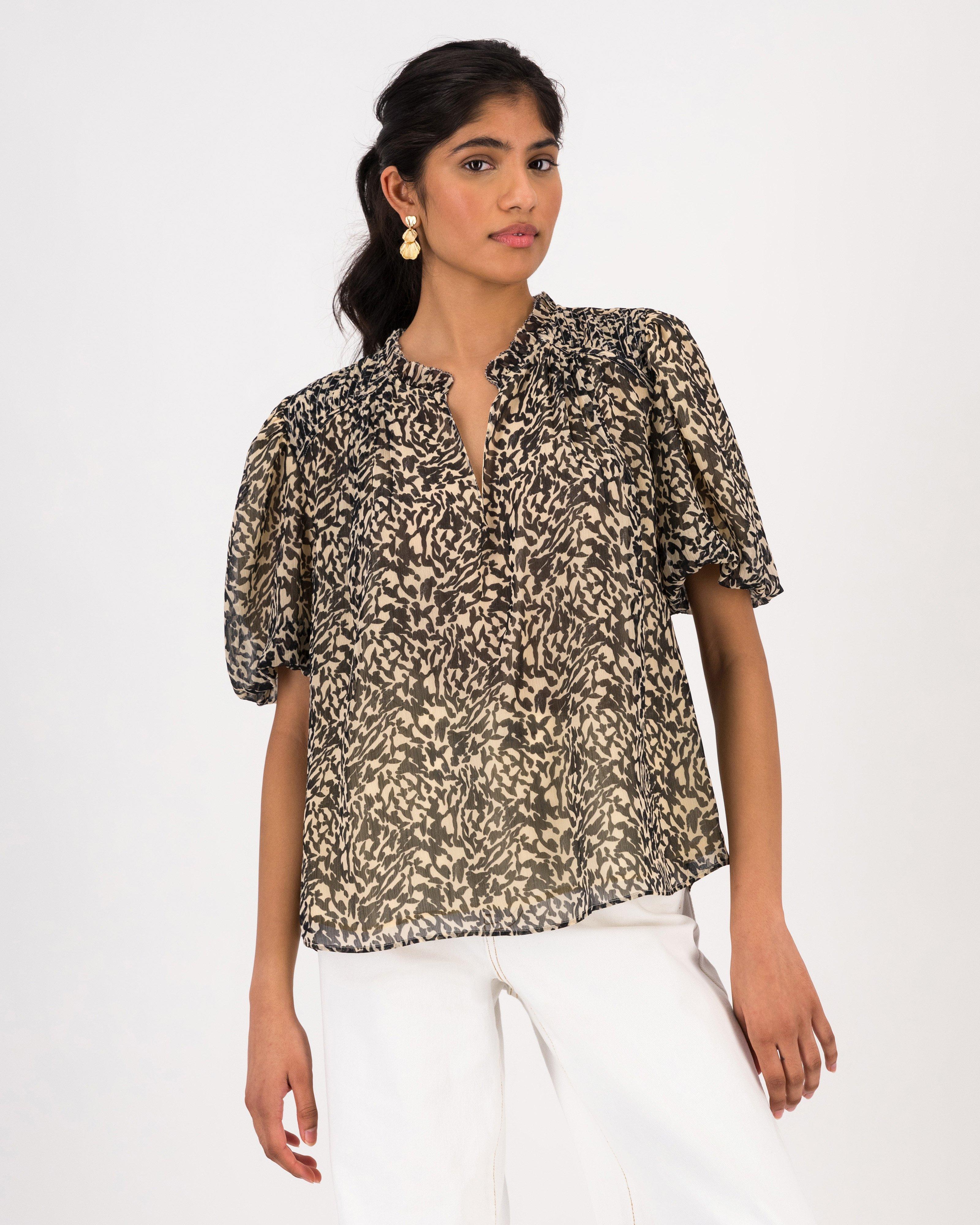 Lee Printed Feminine Blouse - Poetry Clothing Store