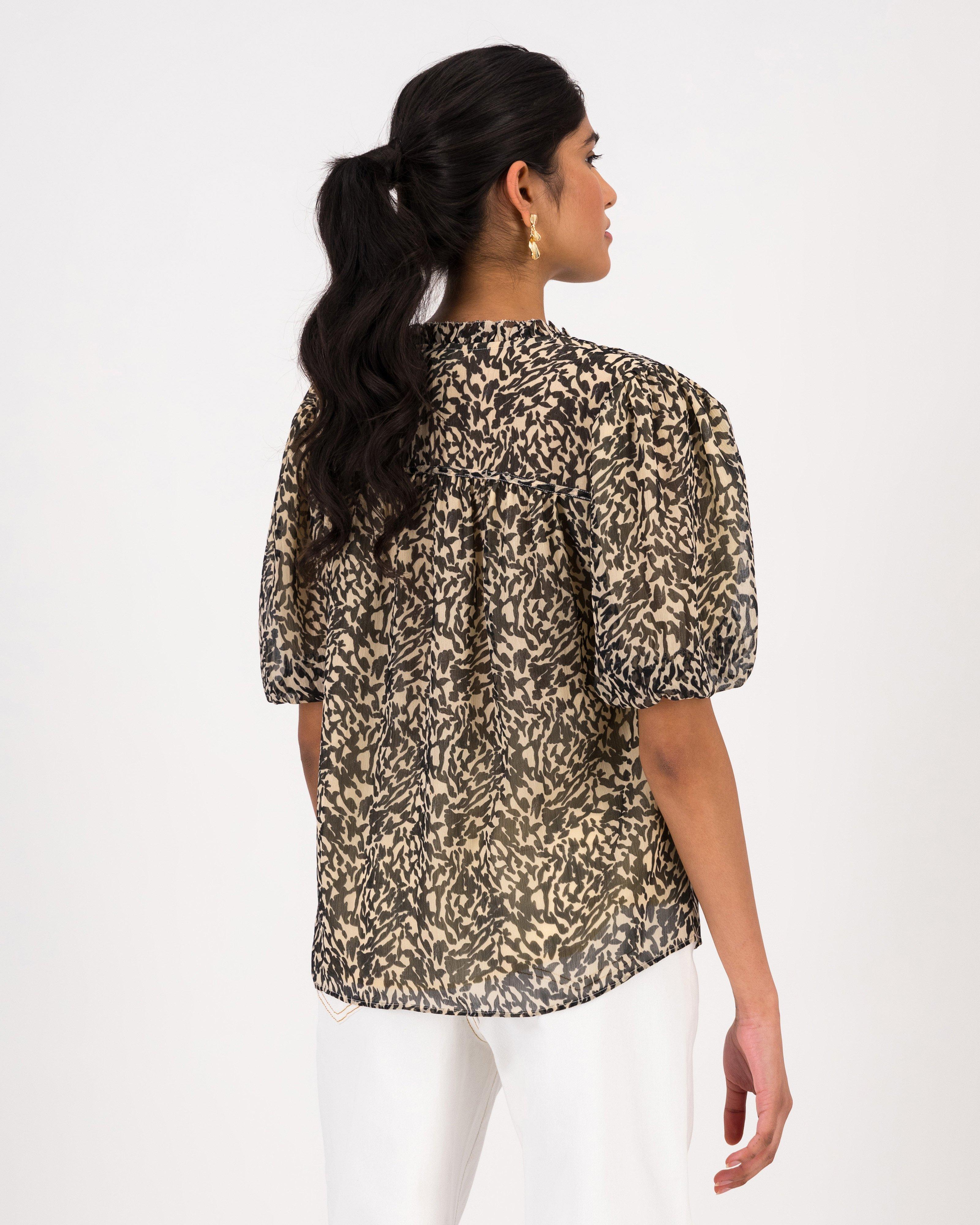 Lee Printed Feminine Blouse - Poetry Clothing Store