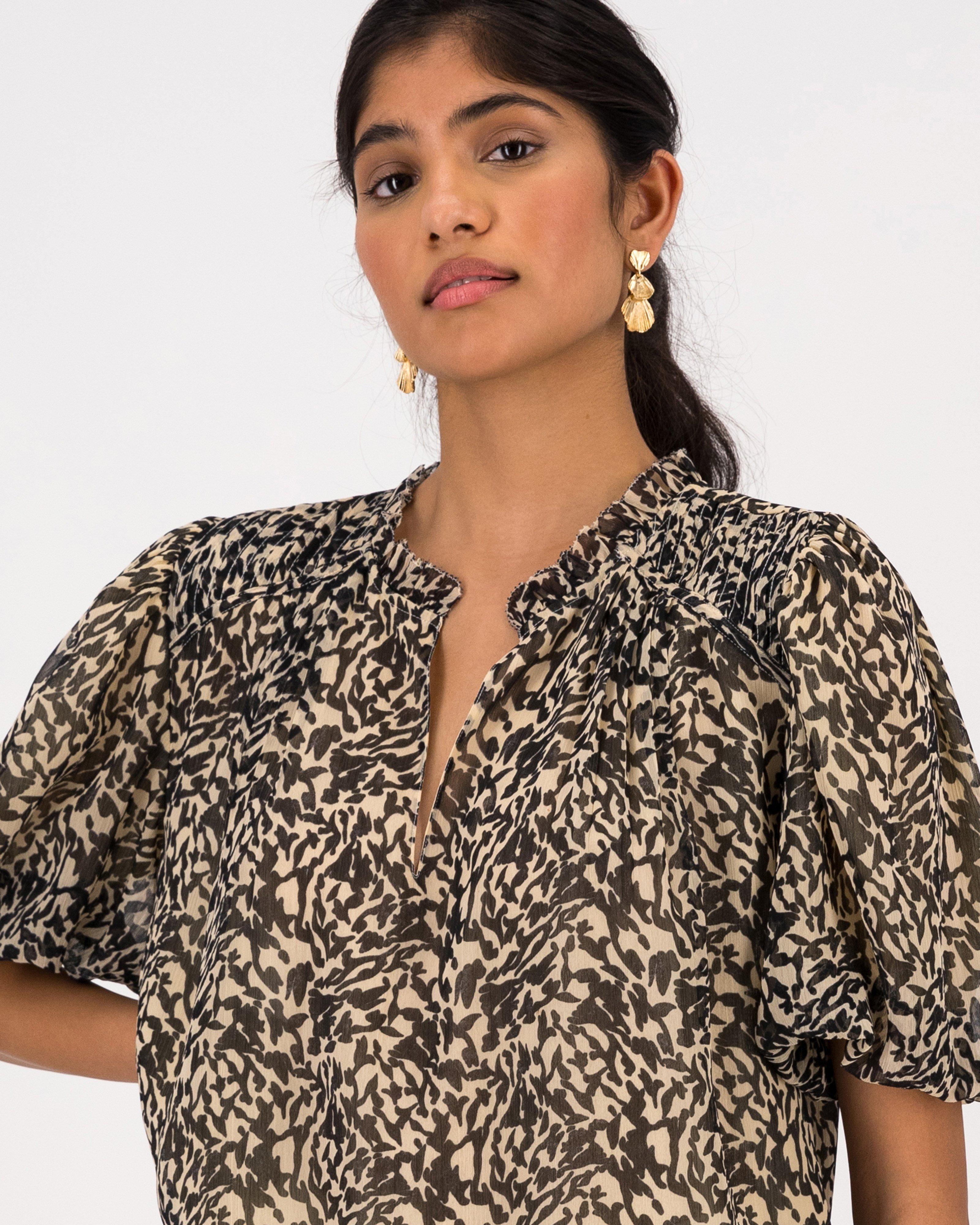 Lee Printed Feminine Blouse - Poetry Clothing Store