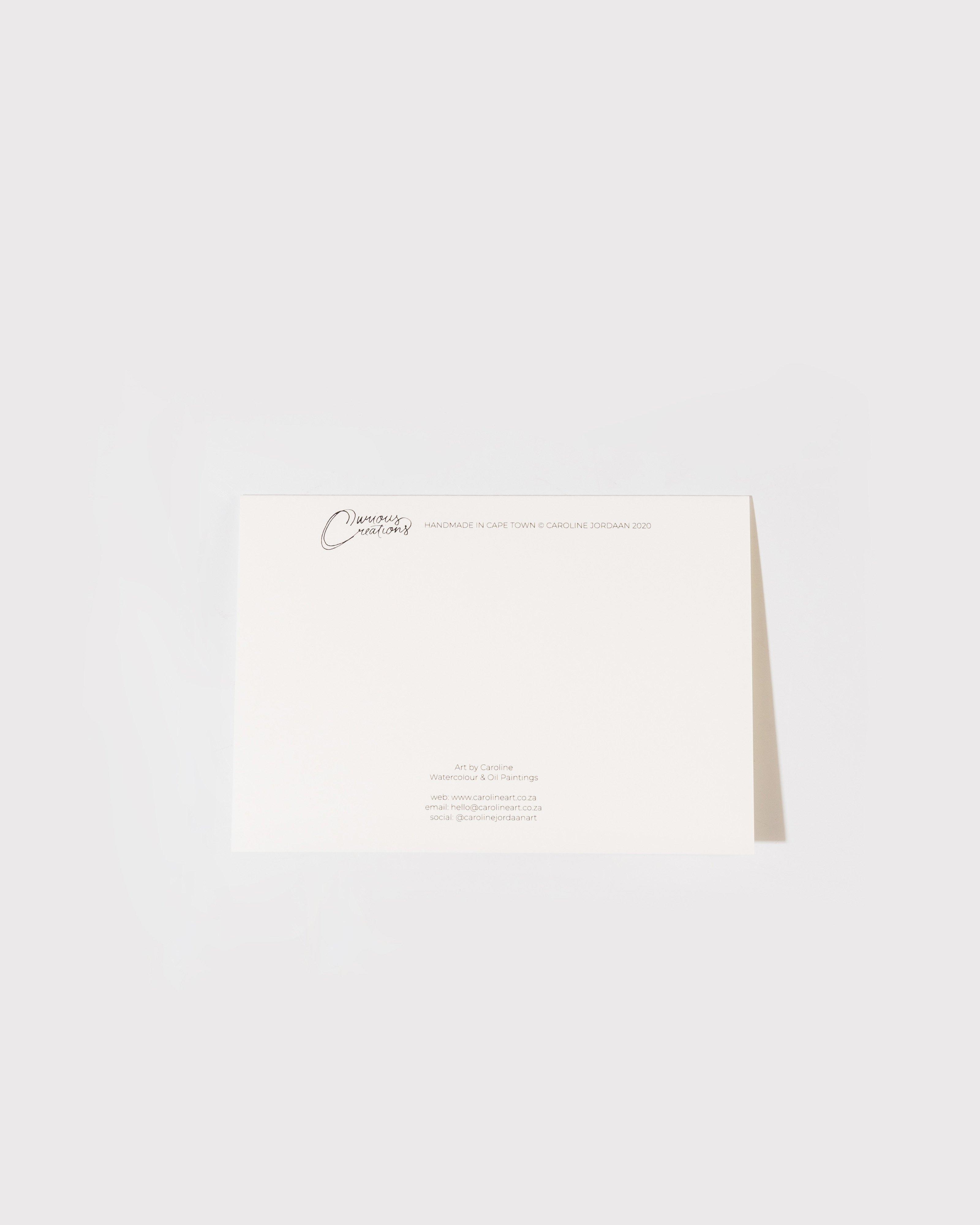 Hand-Painted French Card - Poetry Clothing Store