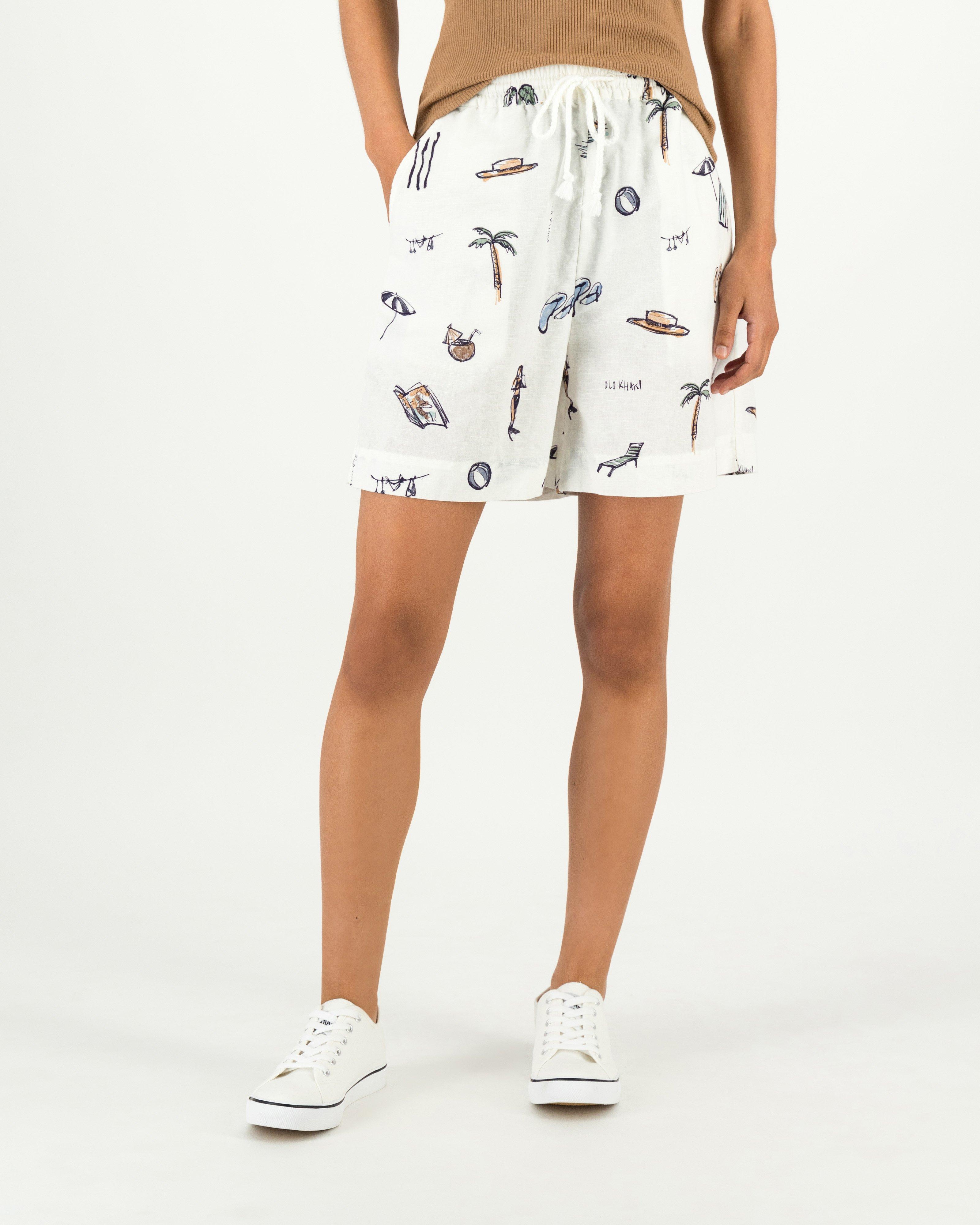 Women’s Martina Printed Shorts | Old Khaki