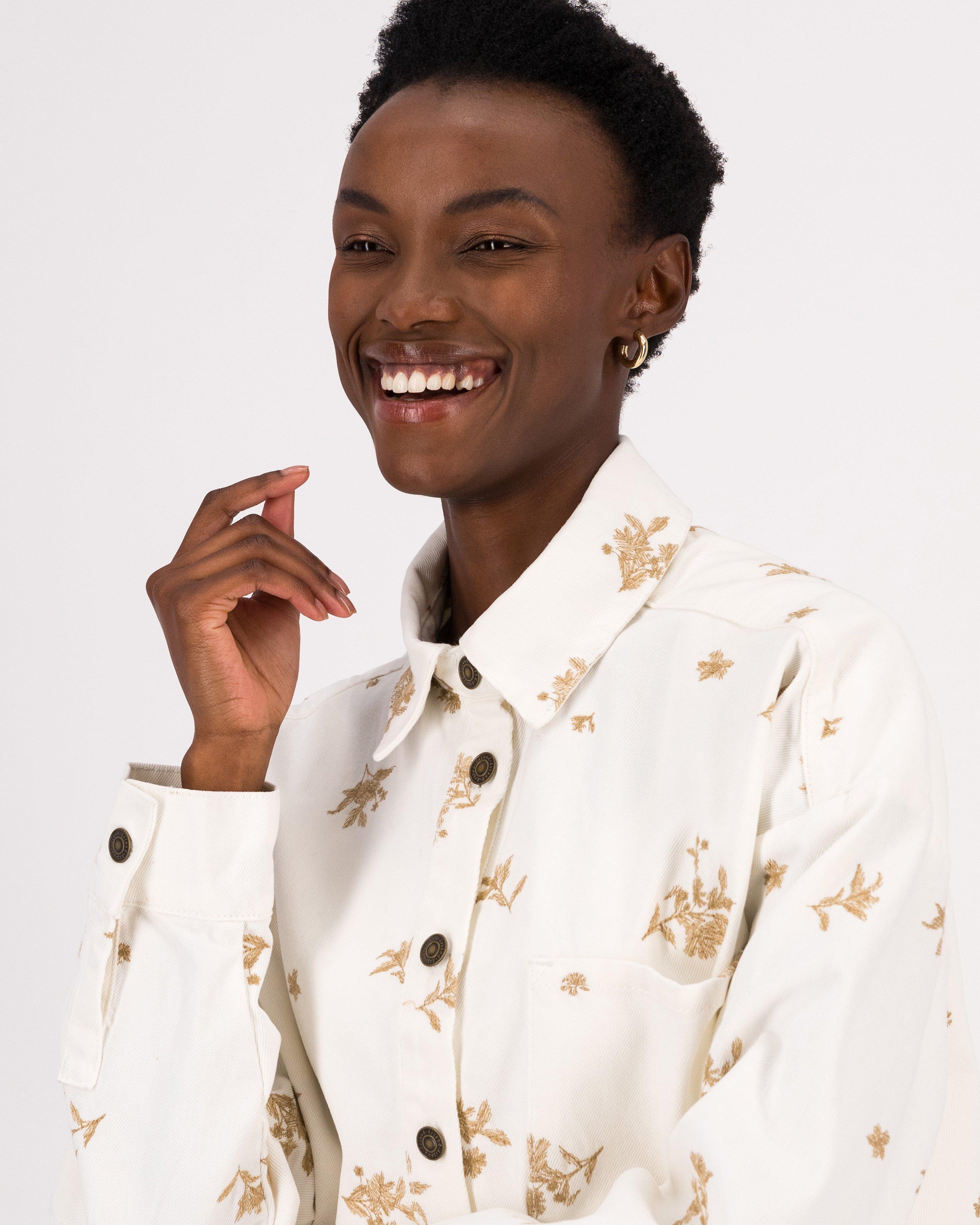 Lucas Embroidered Denim Jacket - Poetry Clothing Store