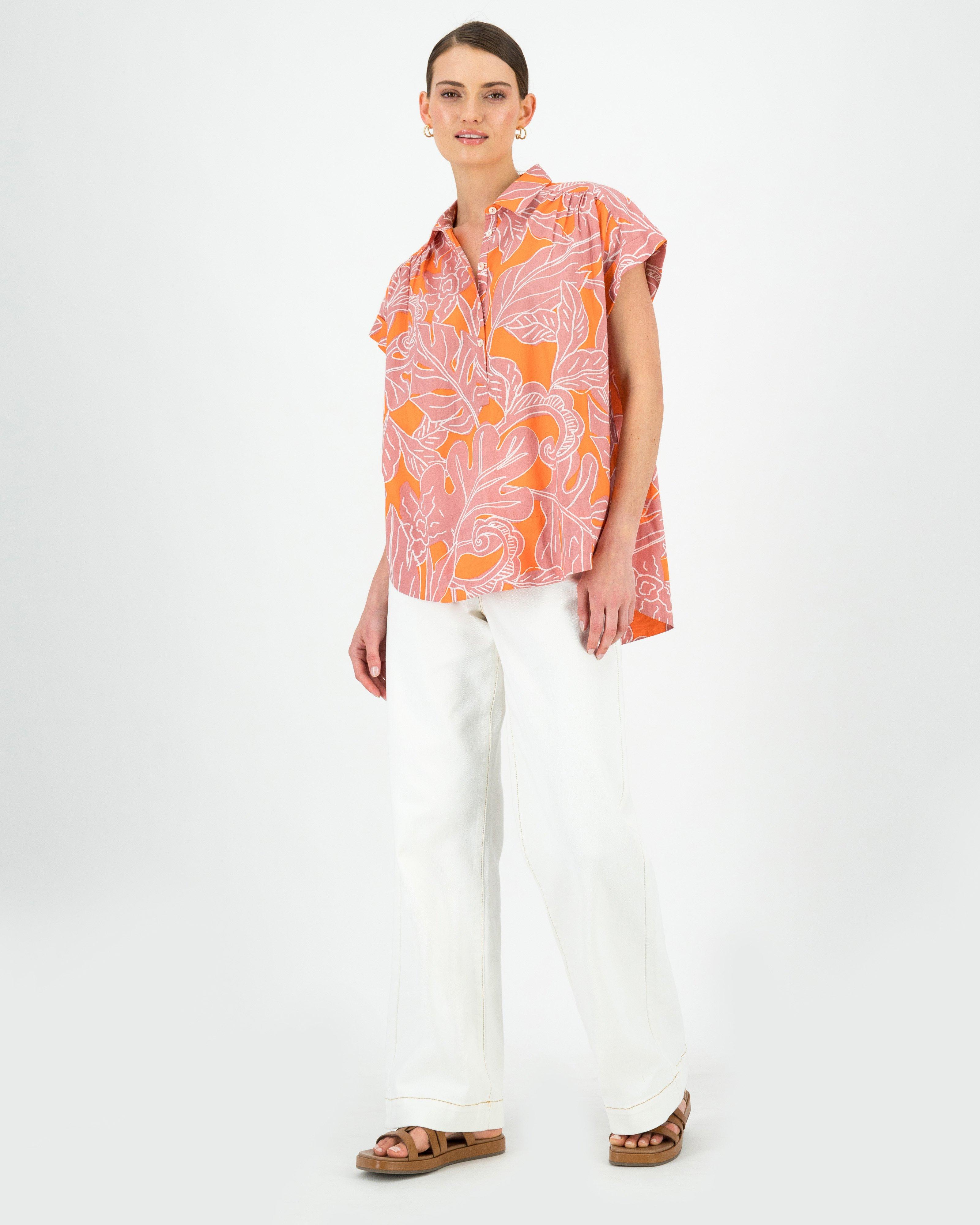 Tammy Printed Voile Top - Poetry Clothing Store