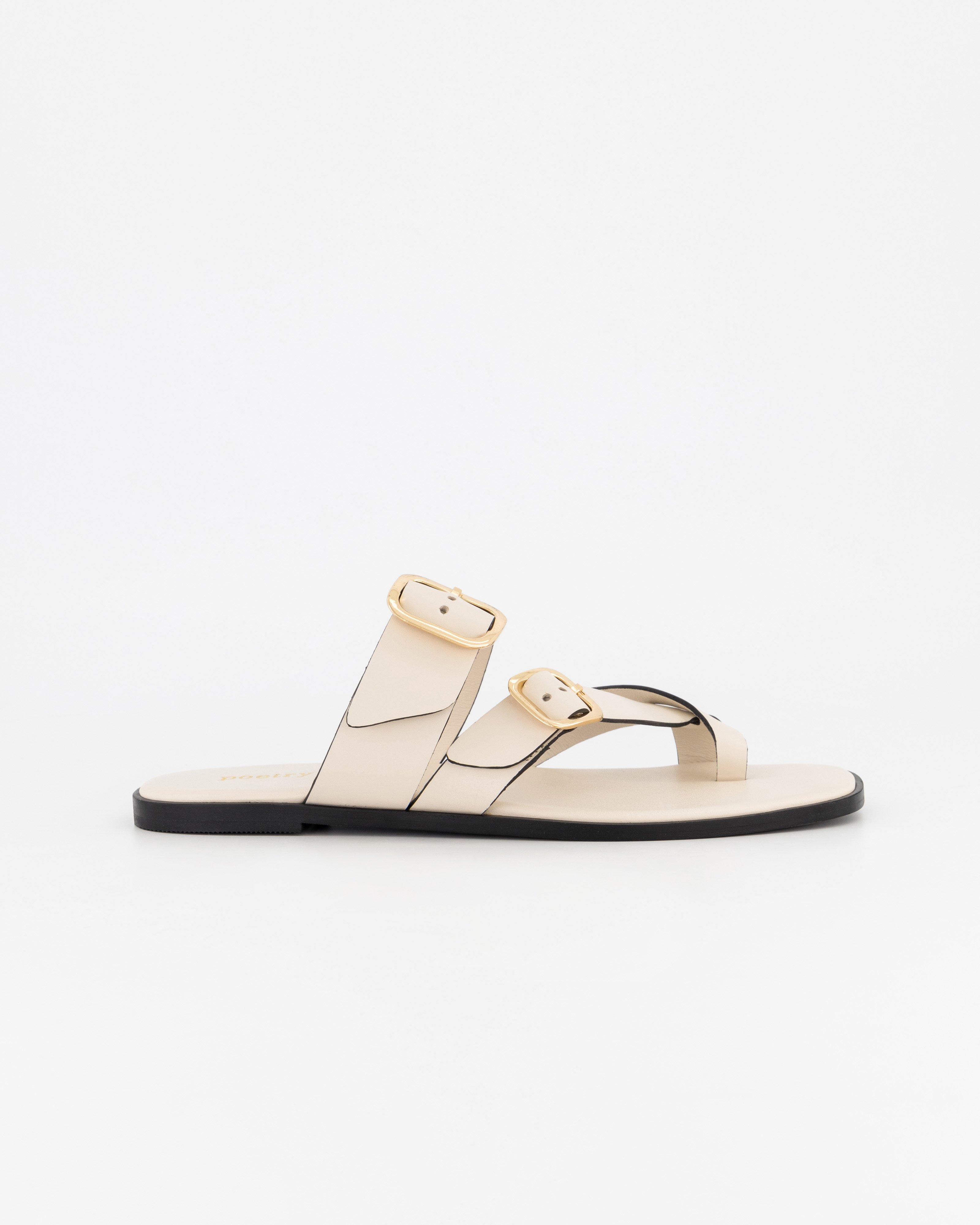Camryn Leather Buckle Sandal - Poetry Clothing Store