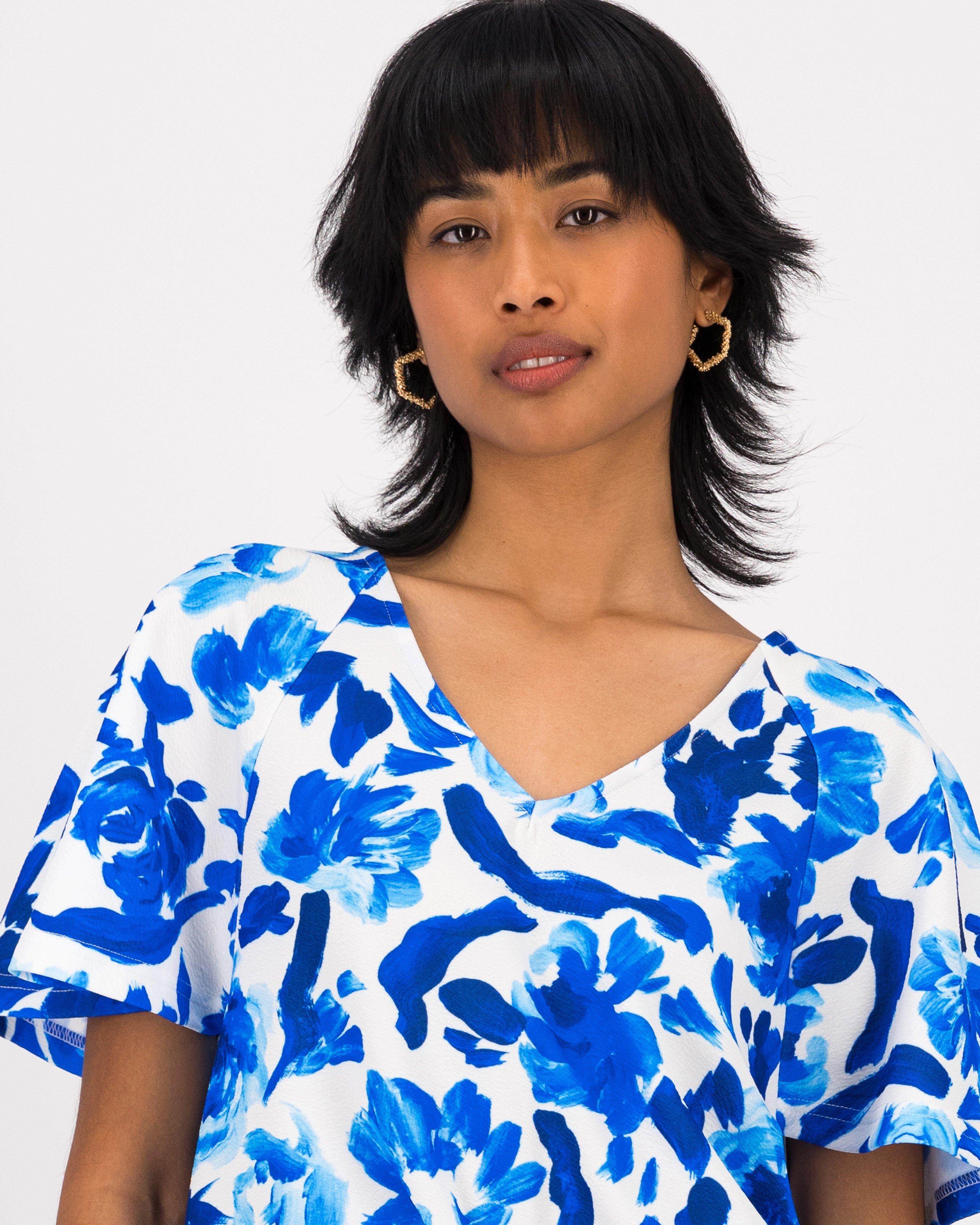 Kessie Printed Top - Poetry Clothing Store