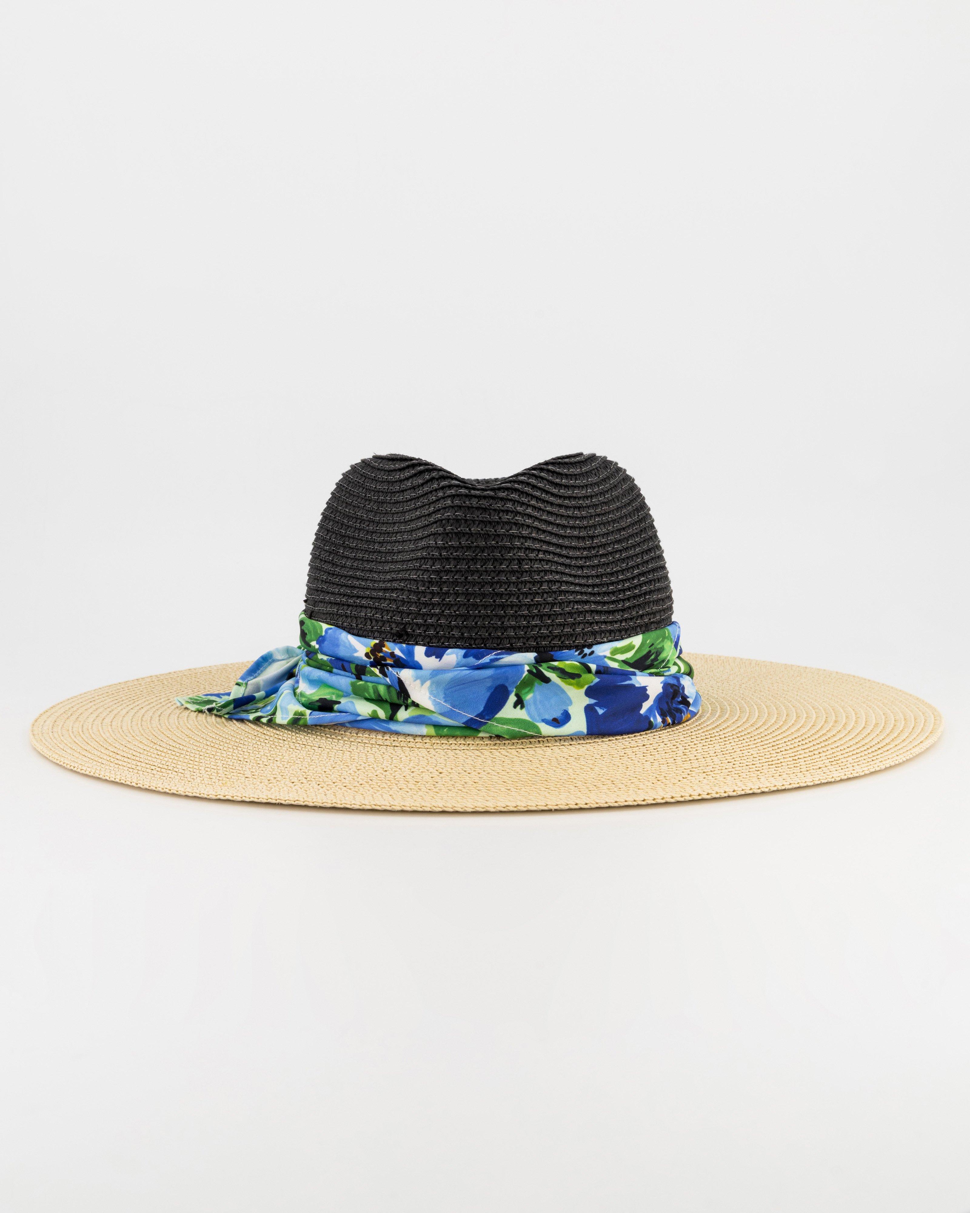 Stephanie Wide Brim Fedora - Poetry Clothing Store