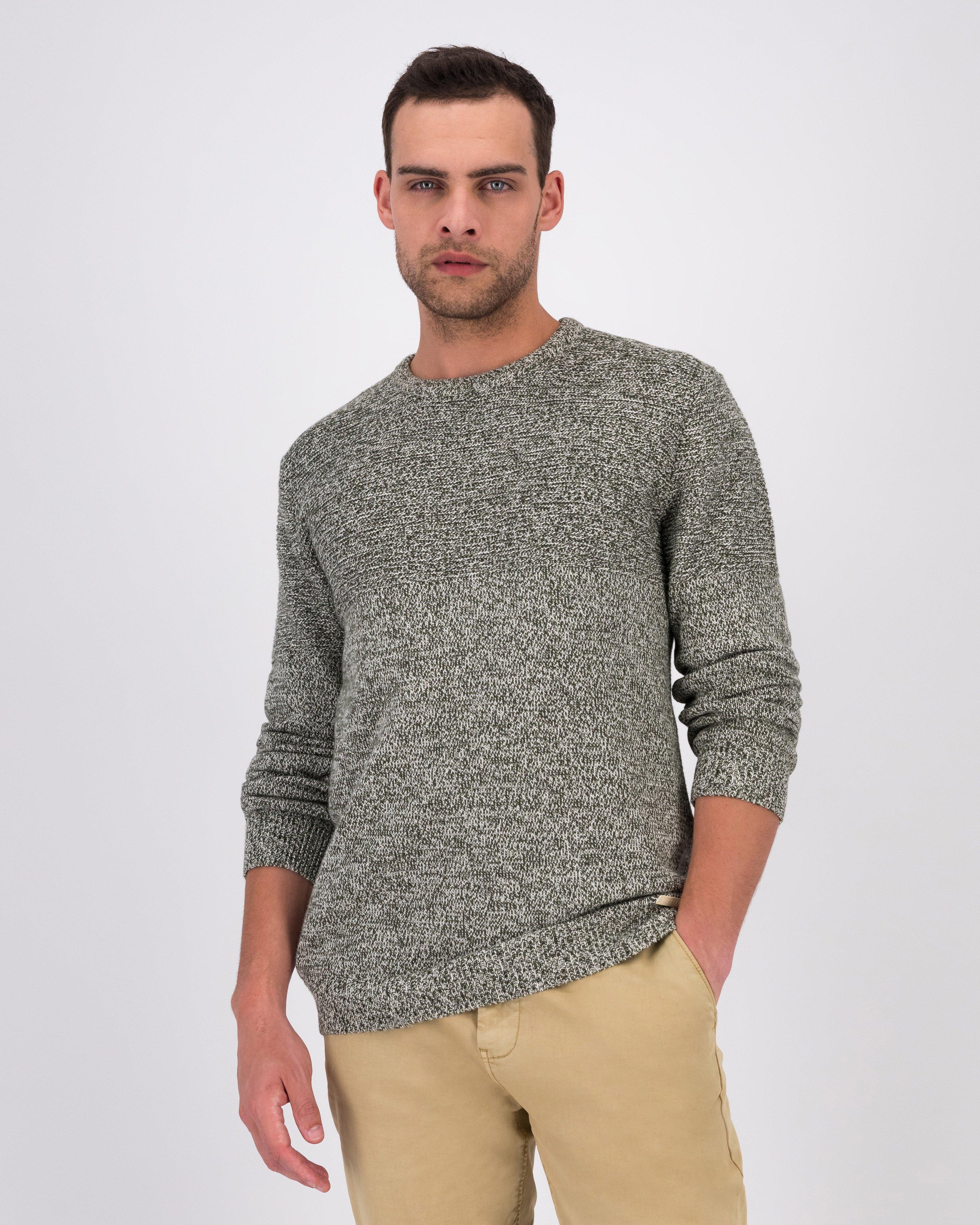 Men’s Crayson Textured Crew Neck Knit | Old Khaki