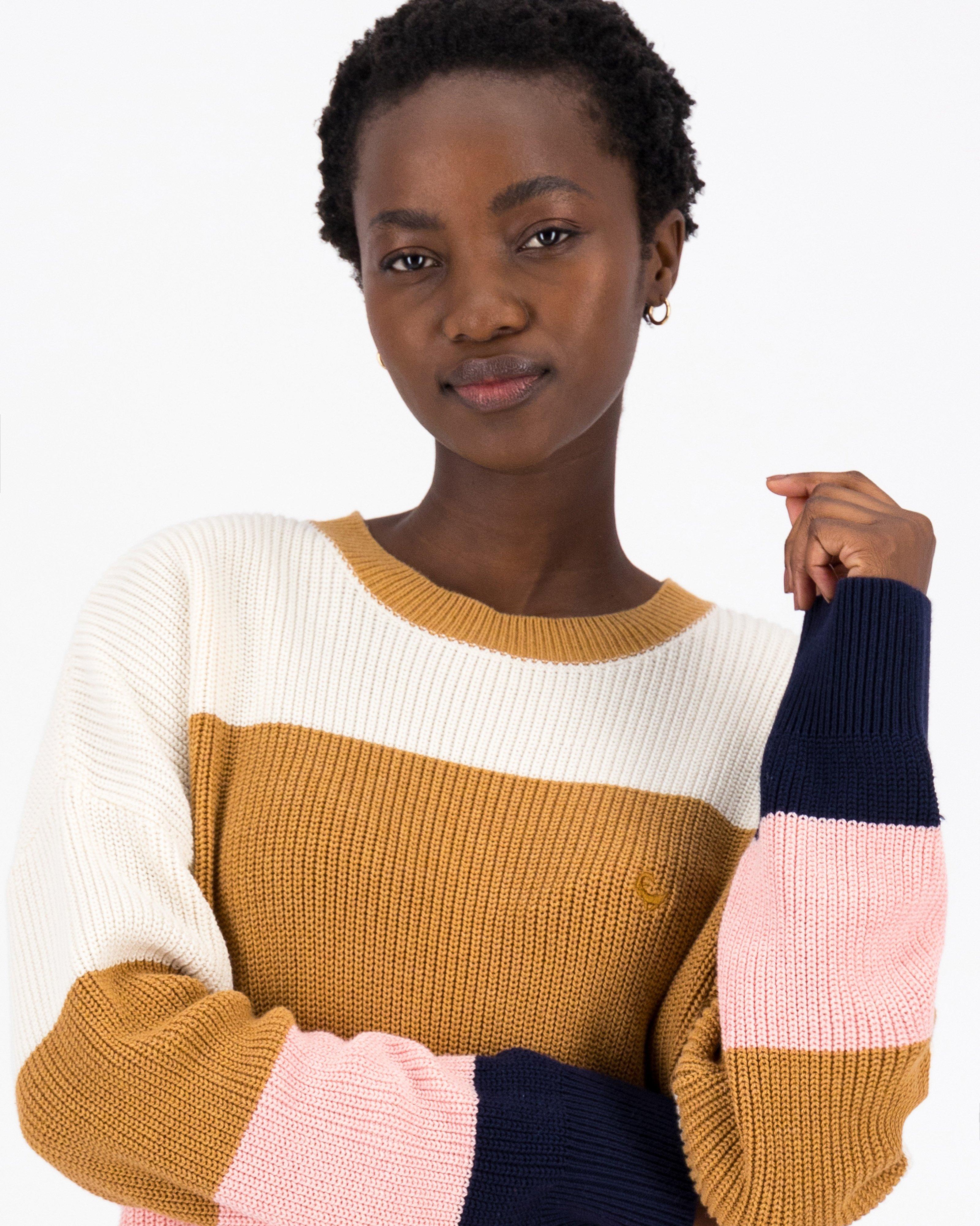 Women’s Babs Striped Jumper | Old Khaki