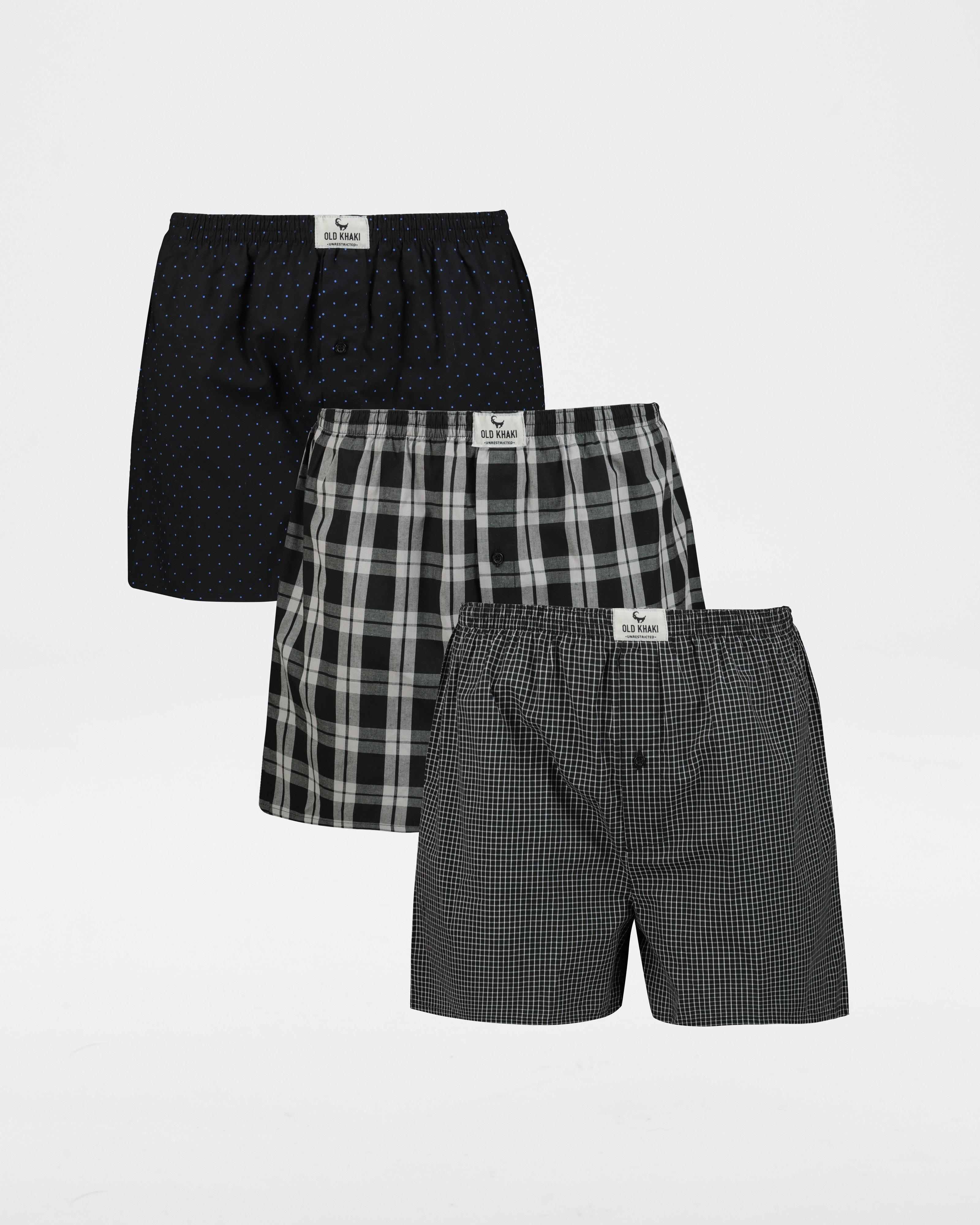 Men’s Woven Boxers 3-Pack | Old Khaki