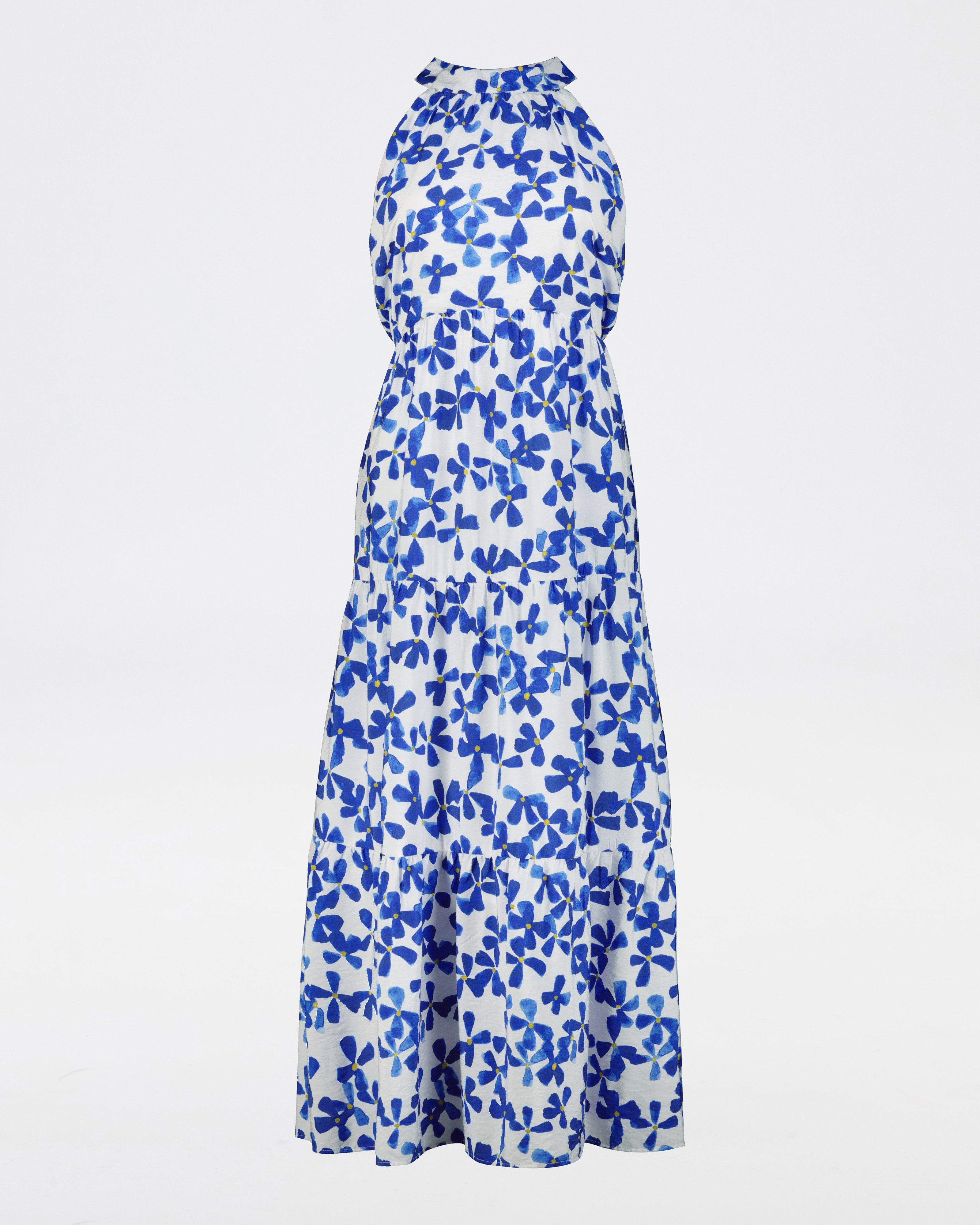 Aurora Printed Halterneck Dress - Poetry Clothing Store