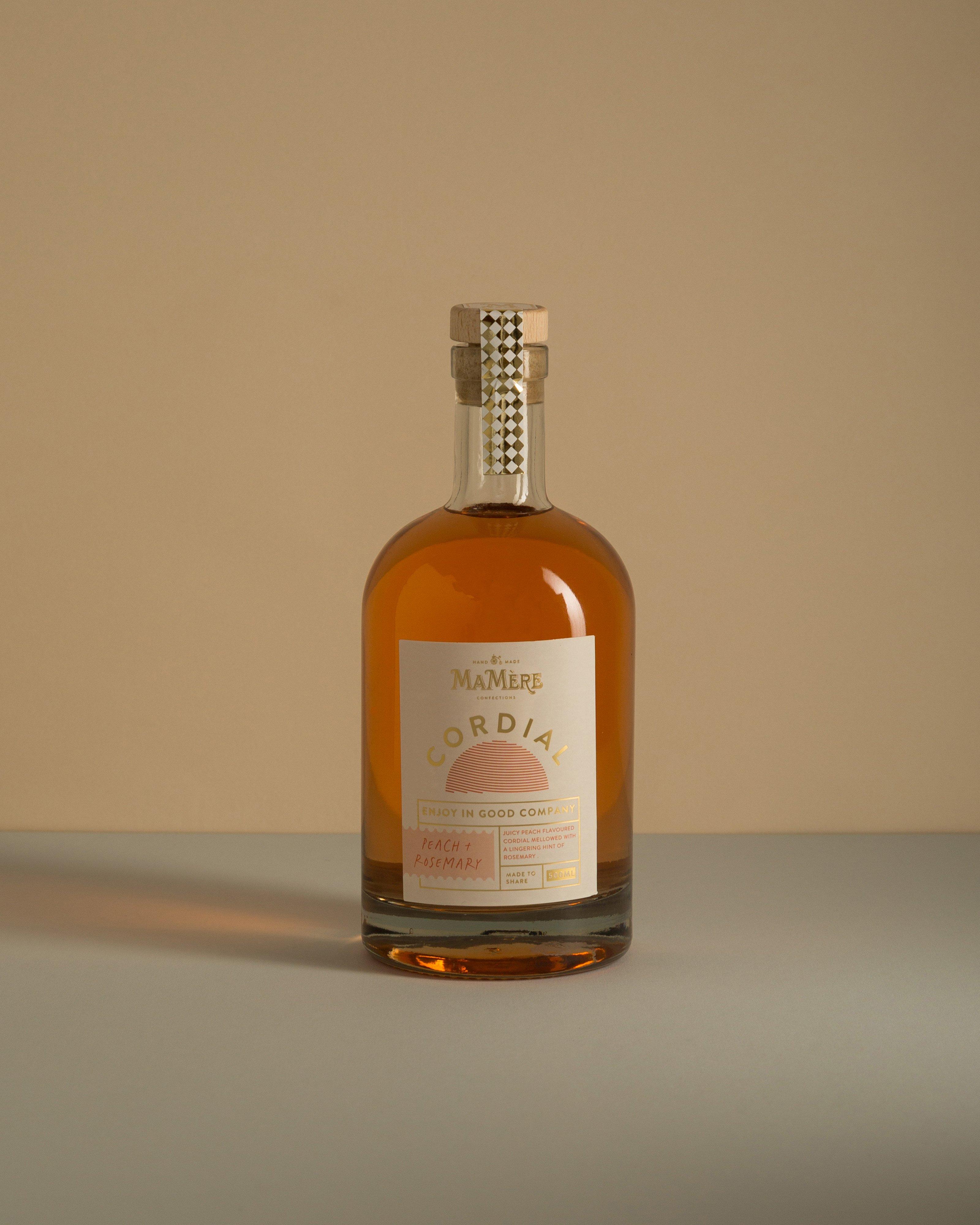MaMere Peach and Rosemary Cordial - Poetry Clothing Store