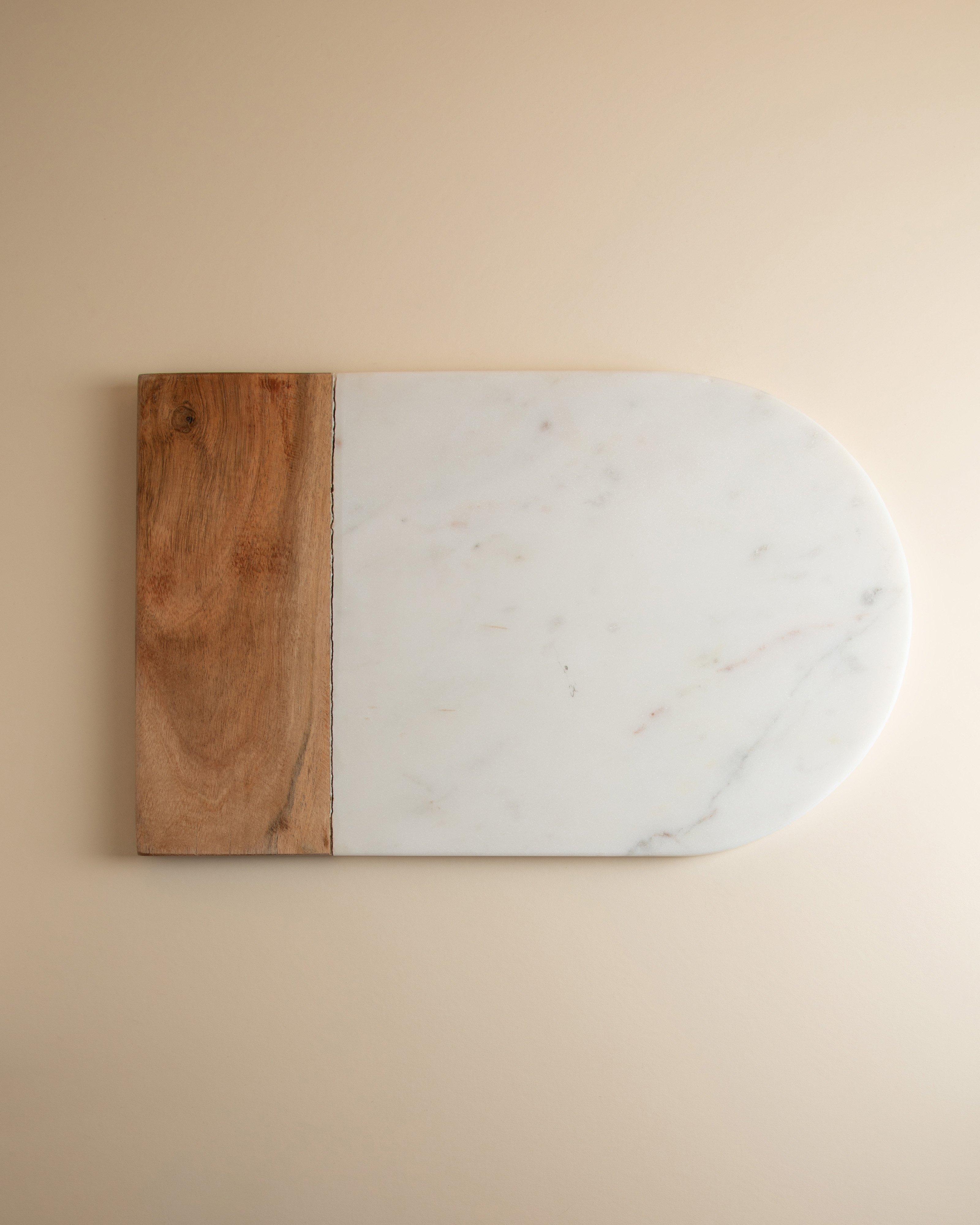 Arched Marble and Wood Board - Poetry Clothing Store