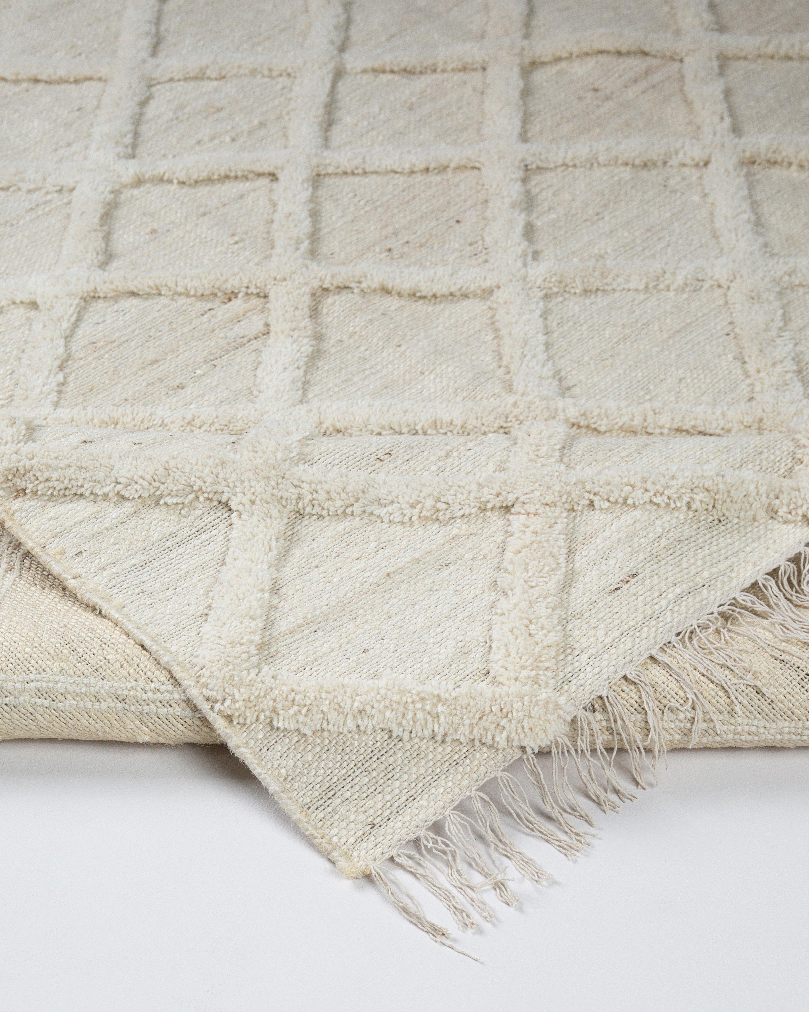 Milk Wool and Jute Rug - Poetry Clothing Store