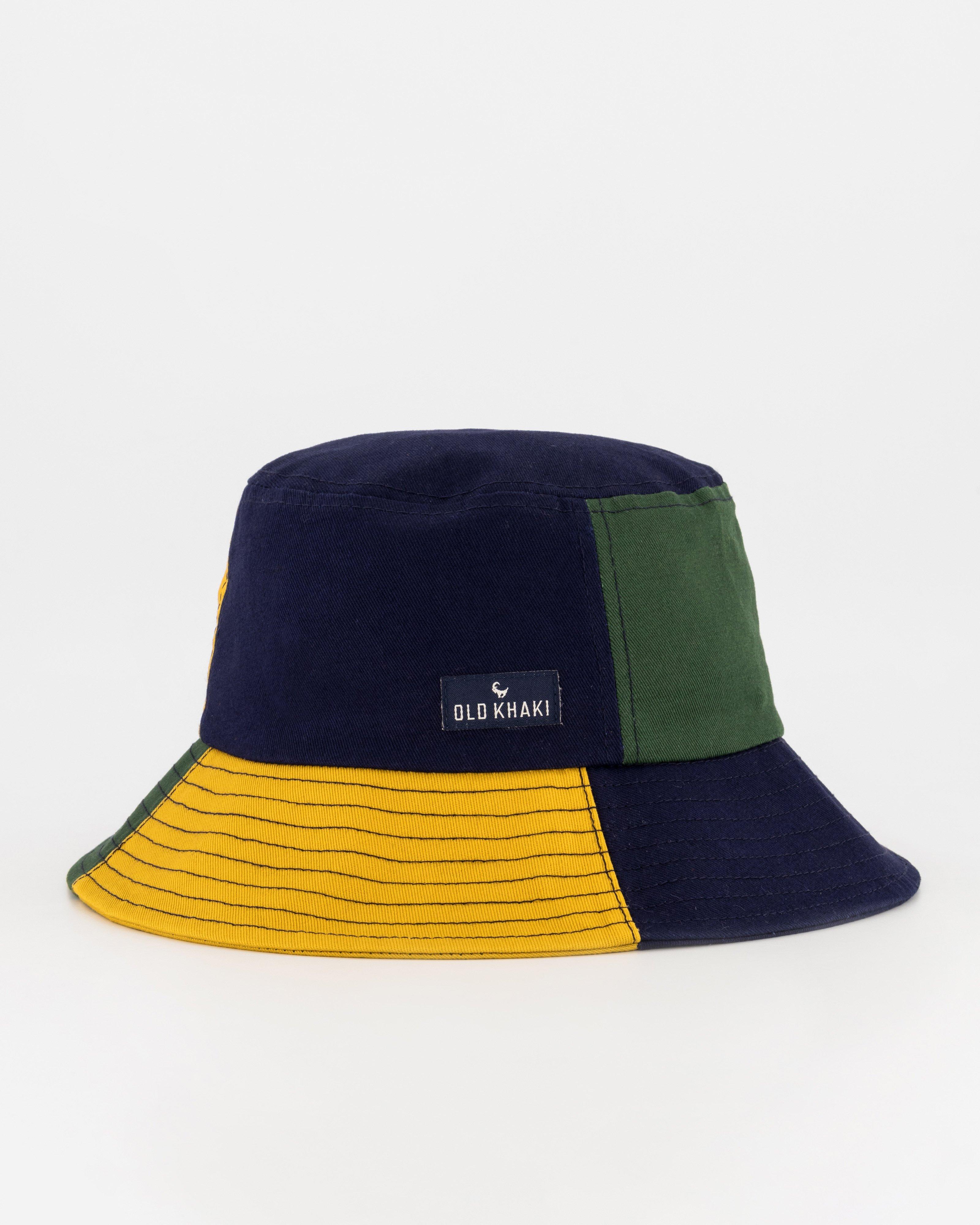 Men’s Bali Colour-Block Panelled Bucket Hat | Old Khaki