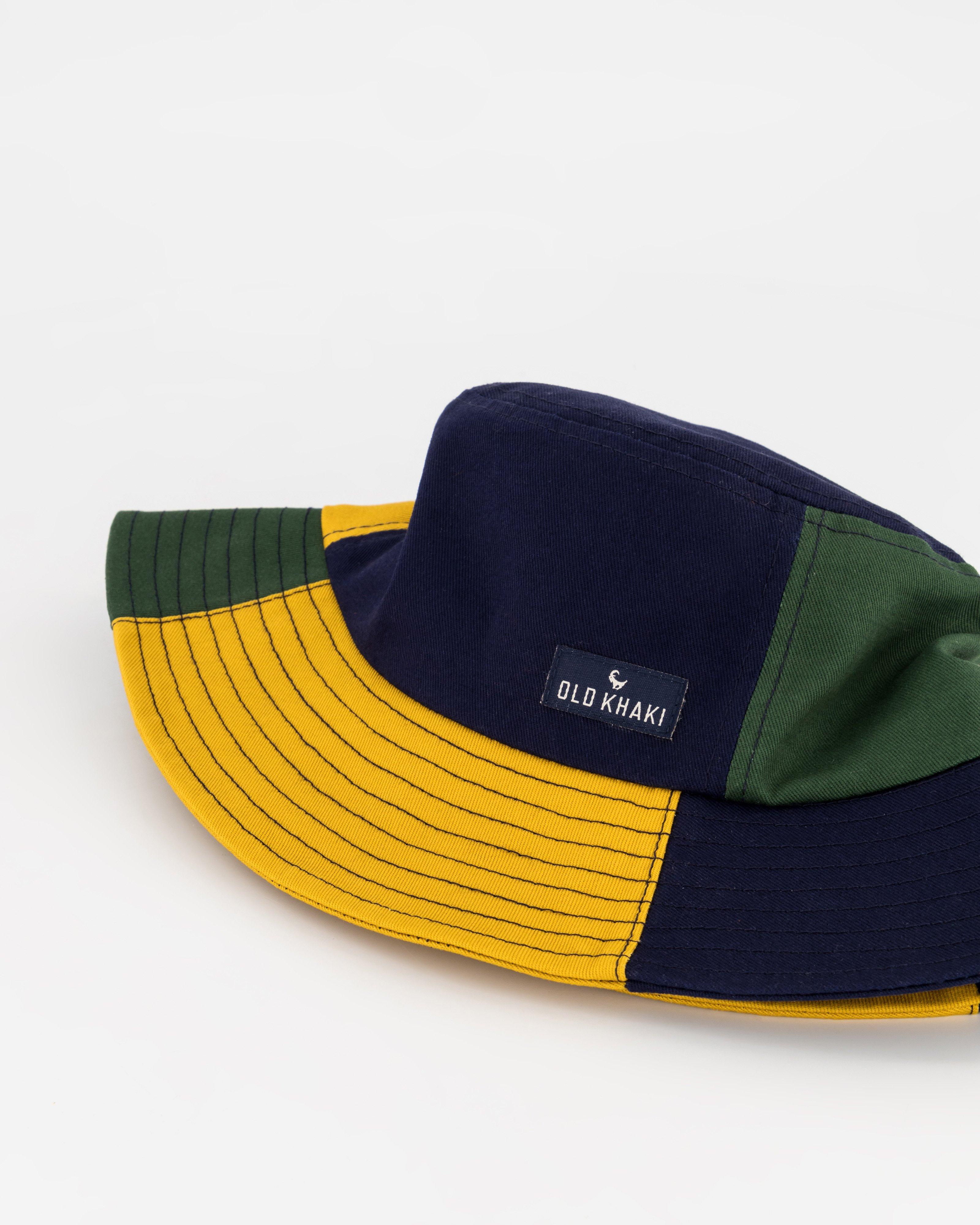 Men’s Bali Colour-Block Panelled Bucket Hat | Old Khaki