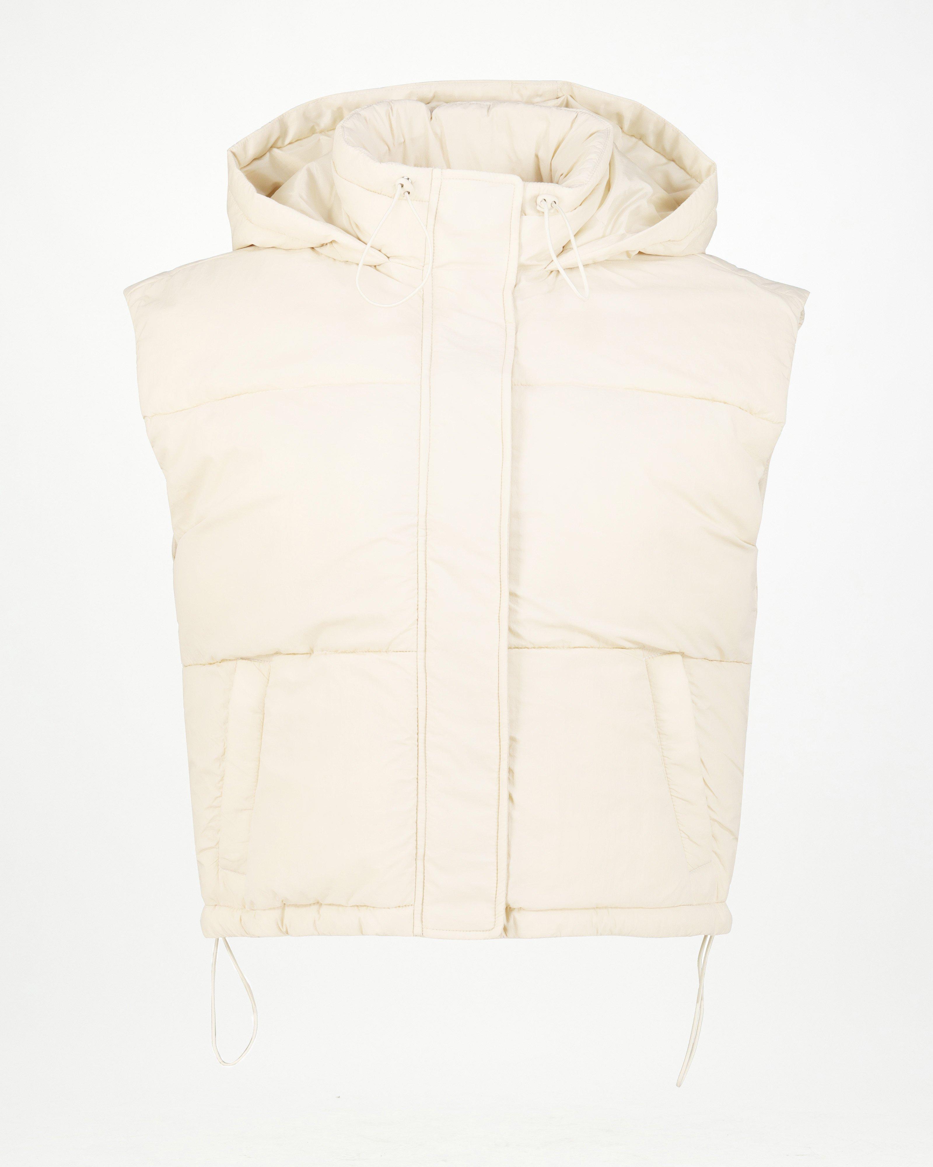 Women’s Maxine Cropped Puffer Gilet | Old Khaki